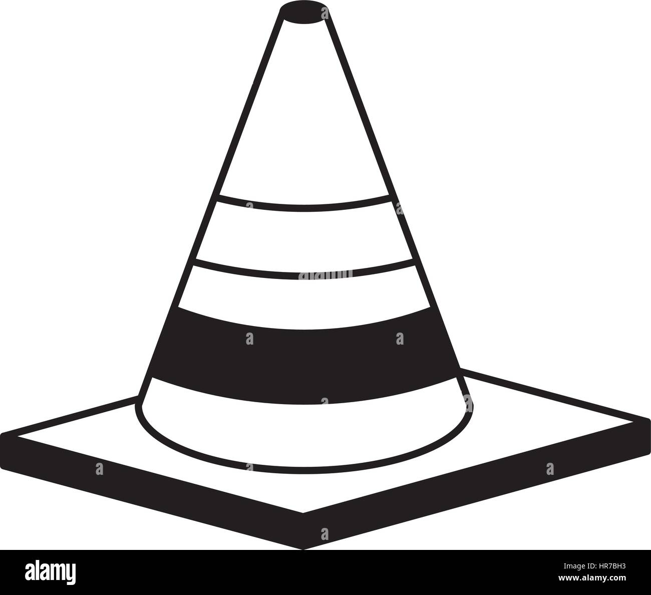 construction cone isometric icon Stock Vector Image & Art - Alamy