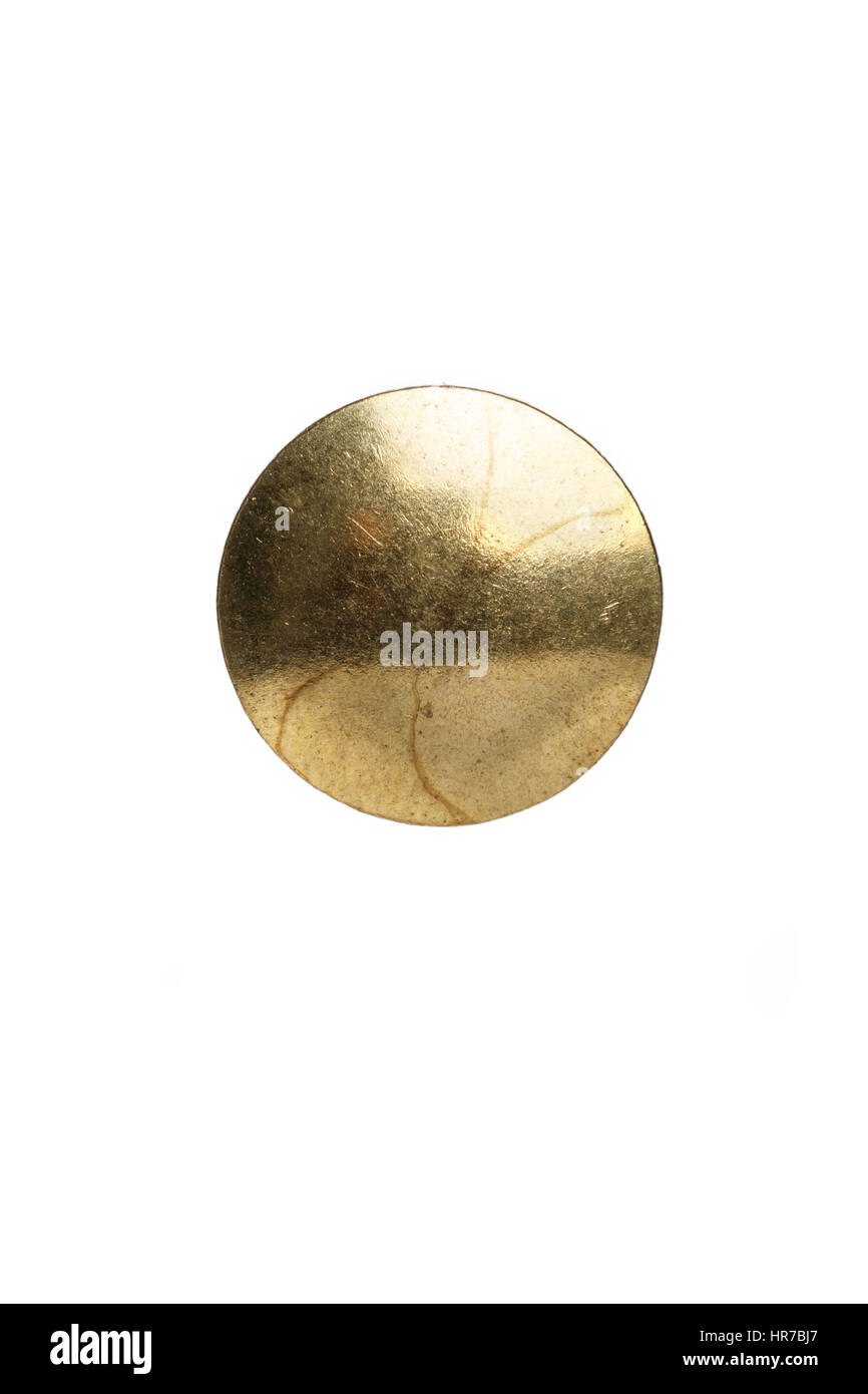 Thumb Tack / Push Pin head with a white background Stock Photo - Alamy