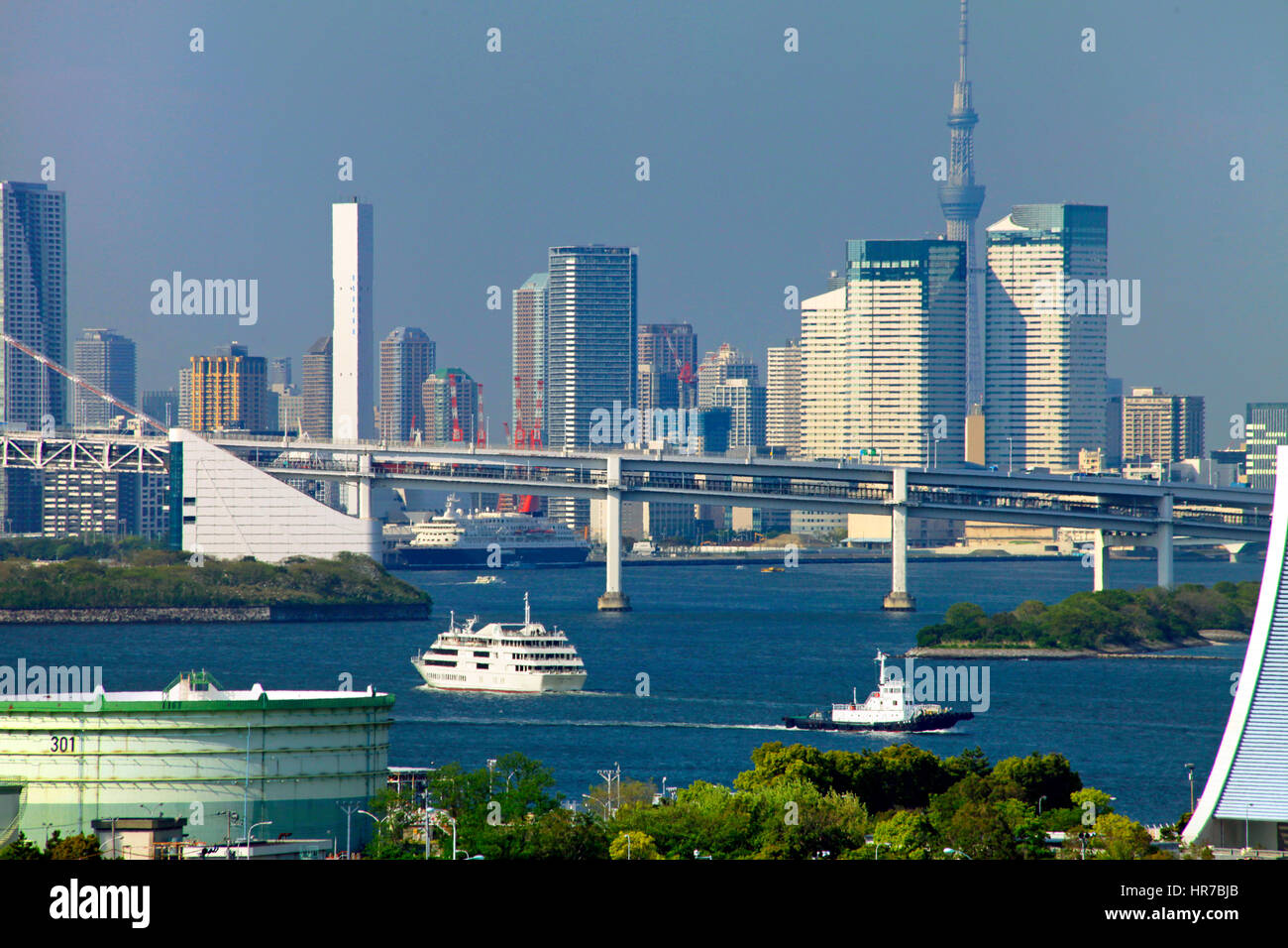 Waterfront Buildings in Chuo Area Tokyo Japan Stock Photo - Alamy