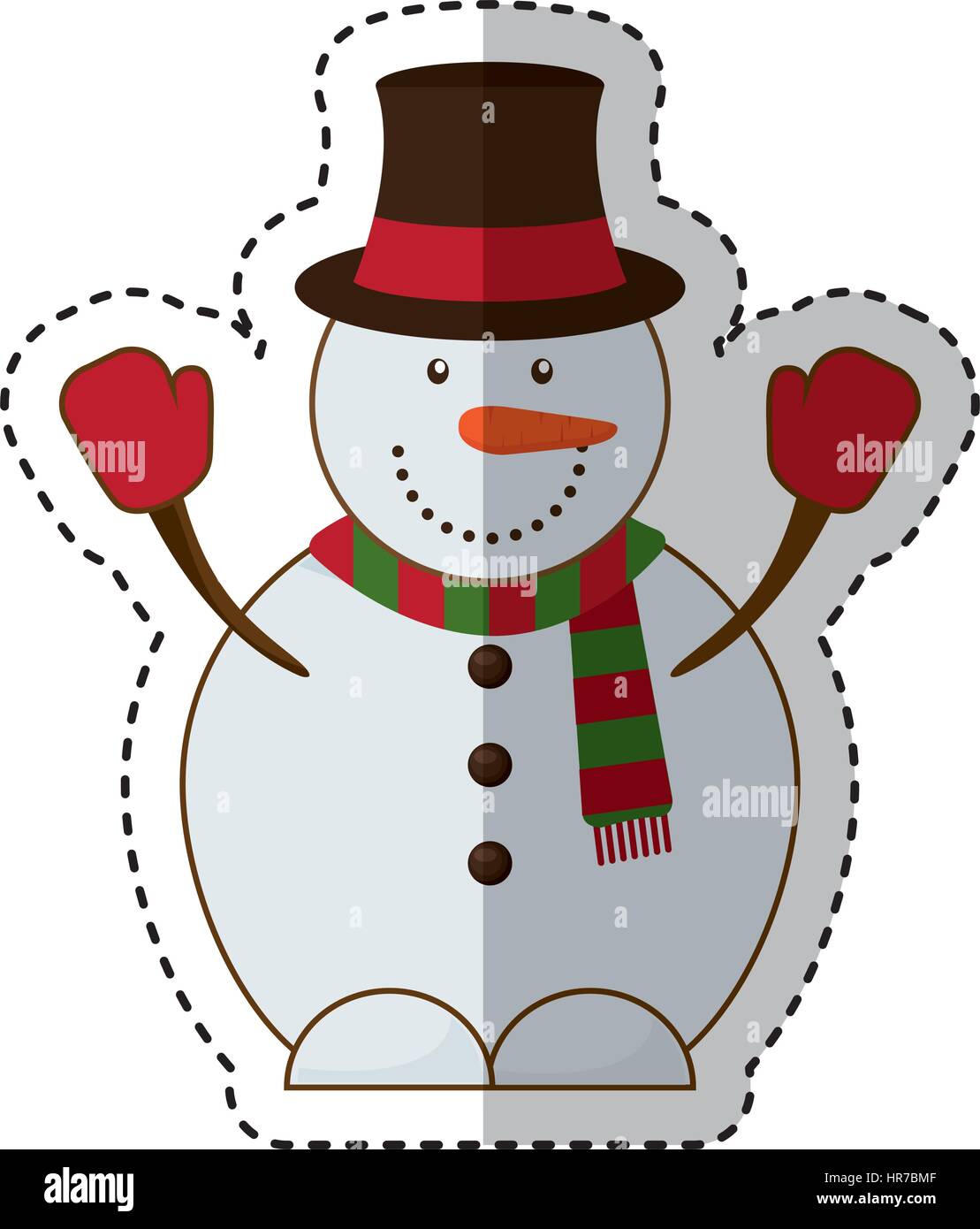 snowman character isolated icon Stock Vector Image & Art - Alamy