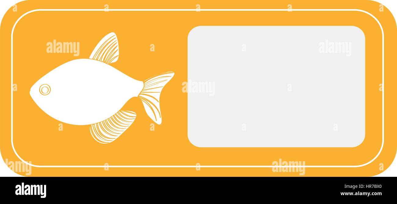 yellow emblem fish icon Stock Vector Image & Art - Alamy