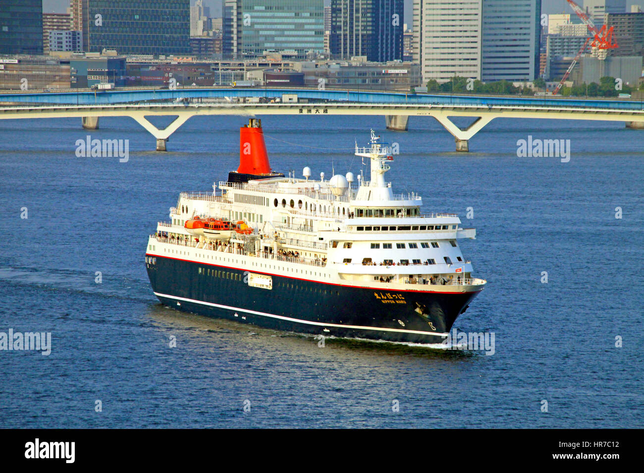 Cruise Ship Nippon Maru sailing Tokyo Bay Japan Stock Photo - Alamy