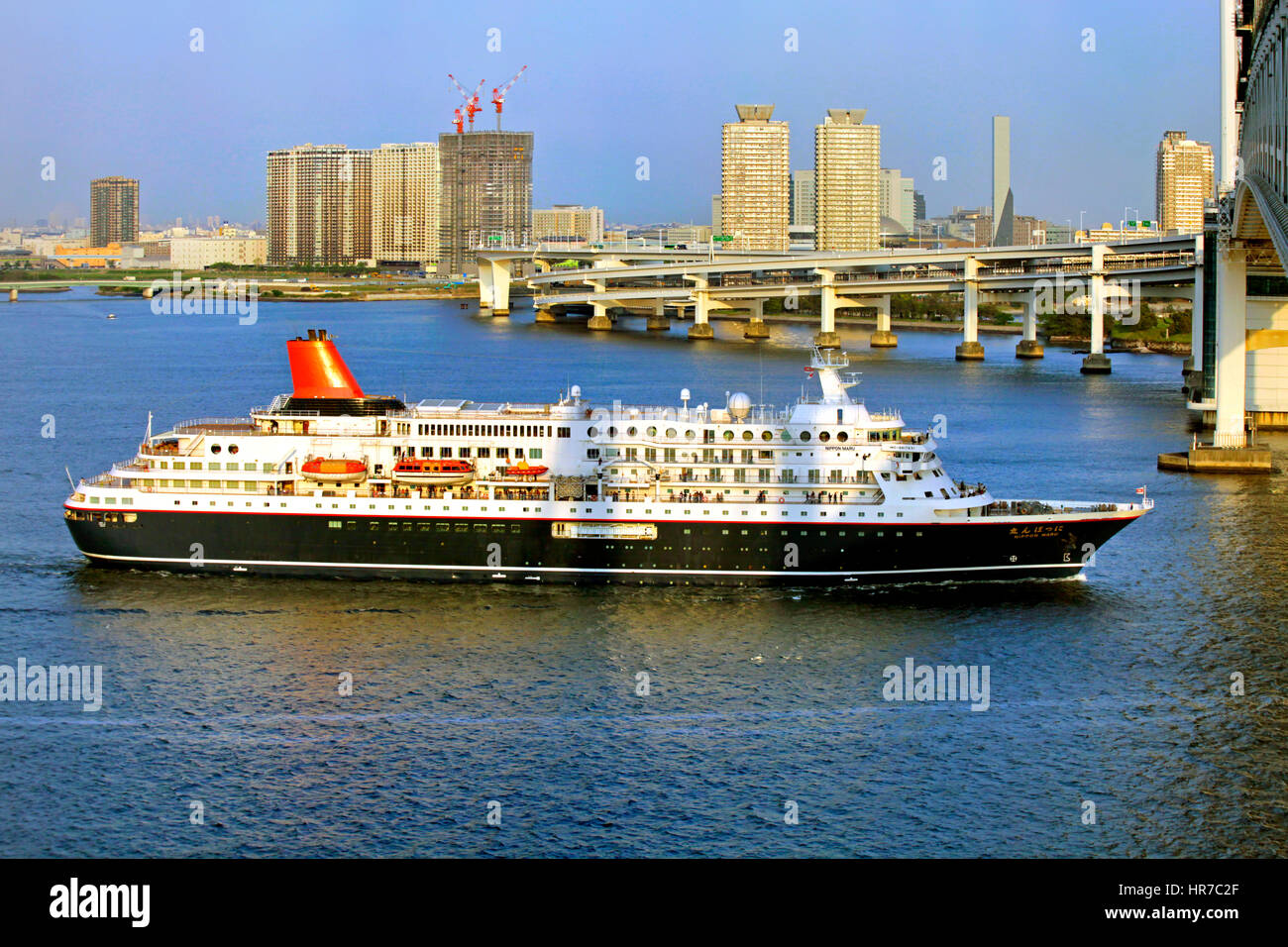 Cruise Ship Nippon Maru sailing Tokyo Bay Japan Stock Photo - Alamy