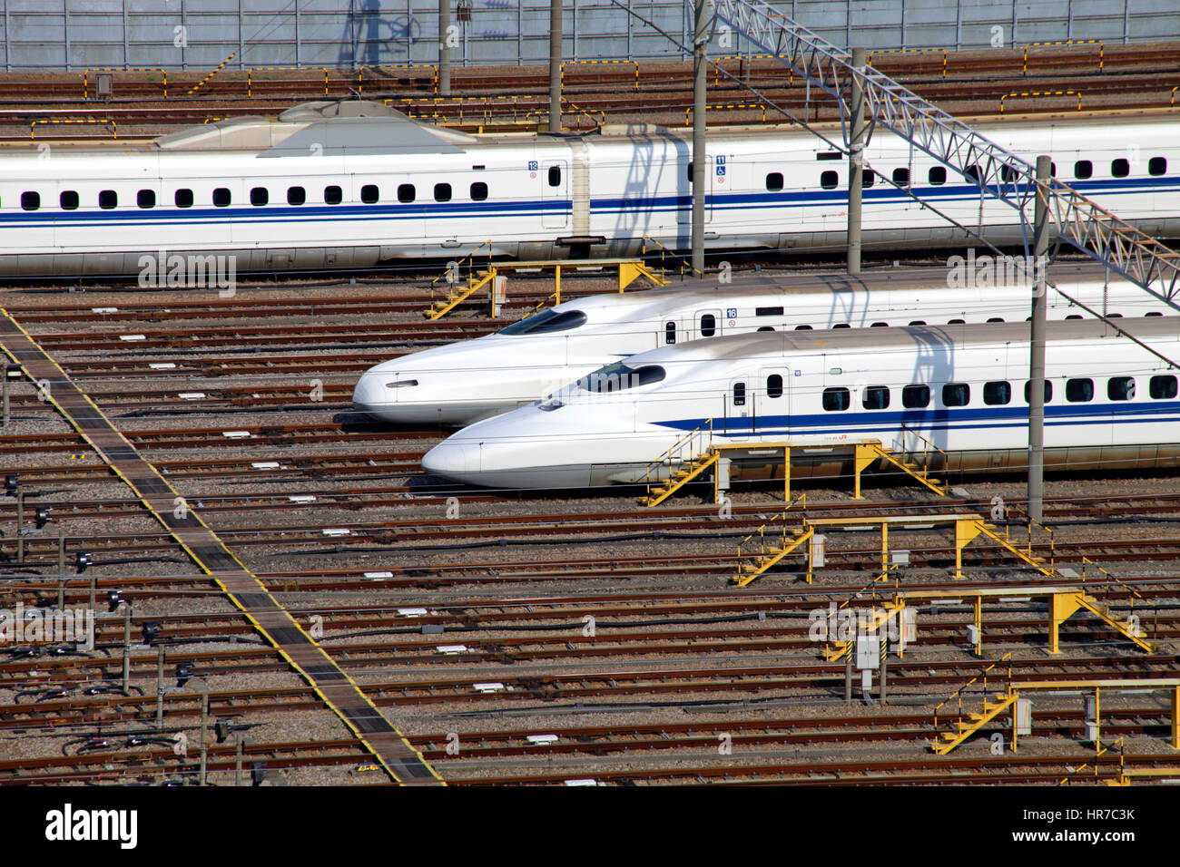 Shinkansen Rail Yard Tokyo Japan Stock Photo - Alamy