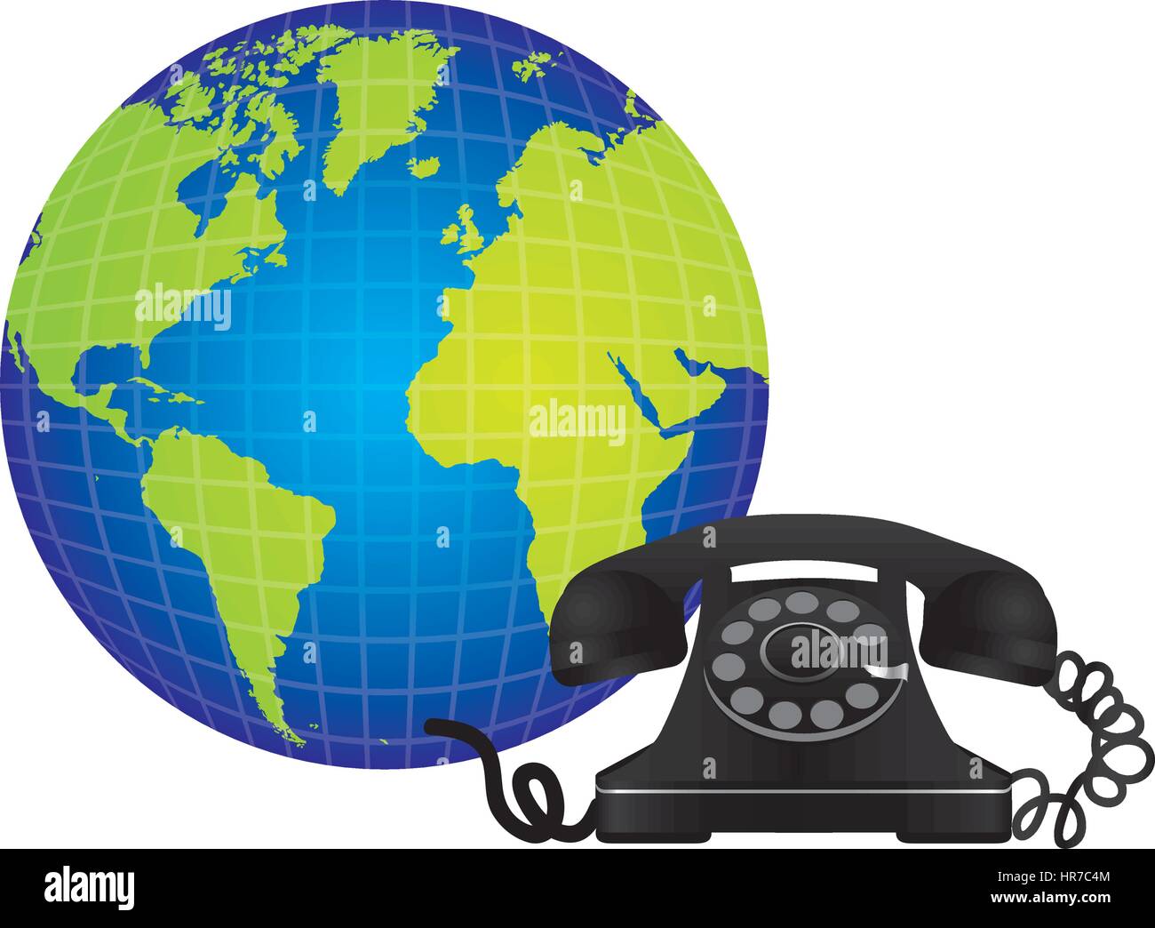 symbol planet communication telephone icon Stock Vector Image & Art - Alamy