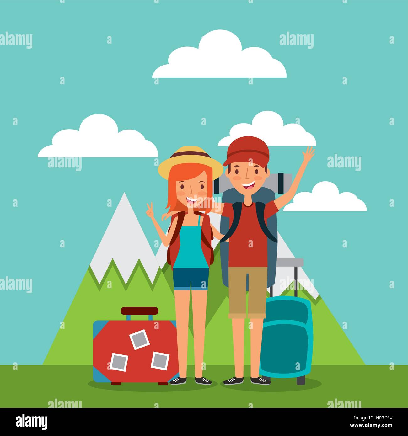person on vacations holidays Stock Vector Image & Art - Alamy