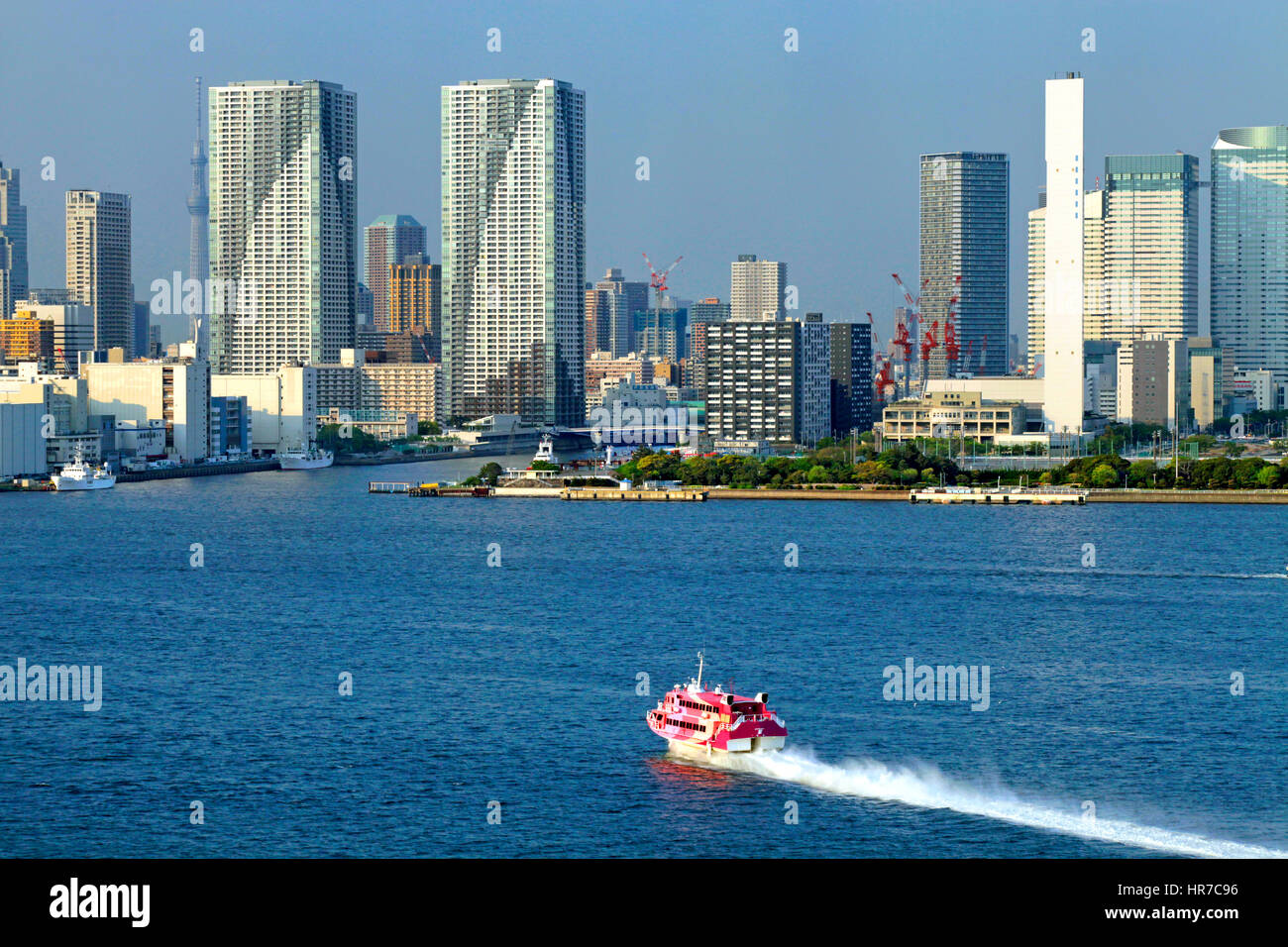 Waterfront Buildings in Chuo Area Tokyo Japan Stock Photo - Alamy