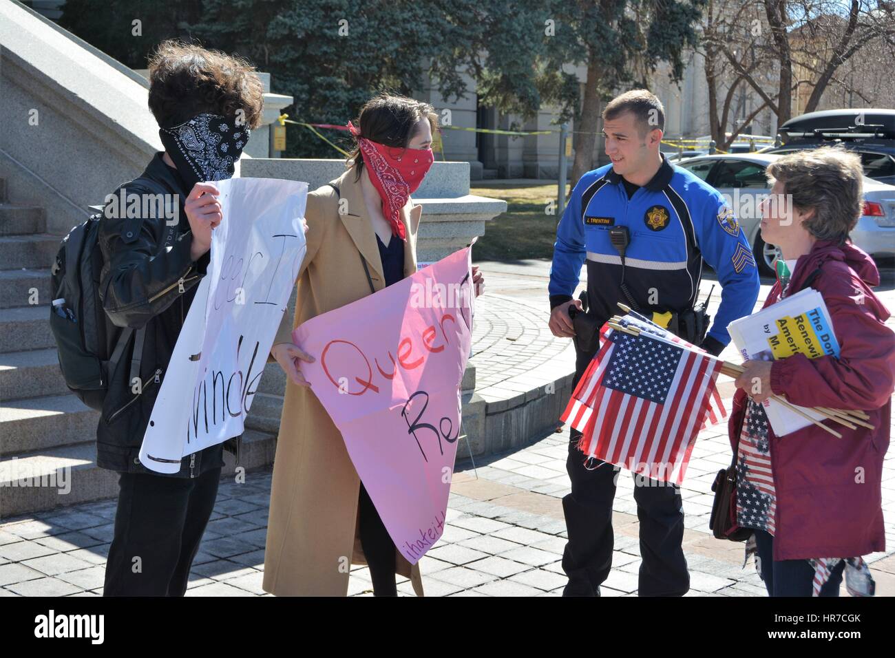 Supporters at the "Spirit of America" rally for President Trump in ...