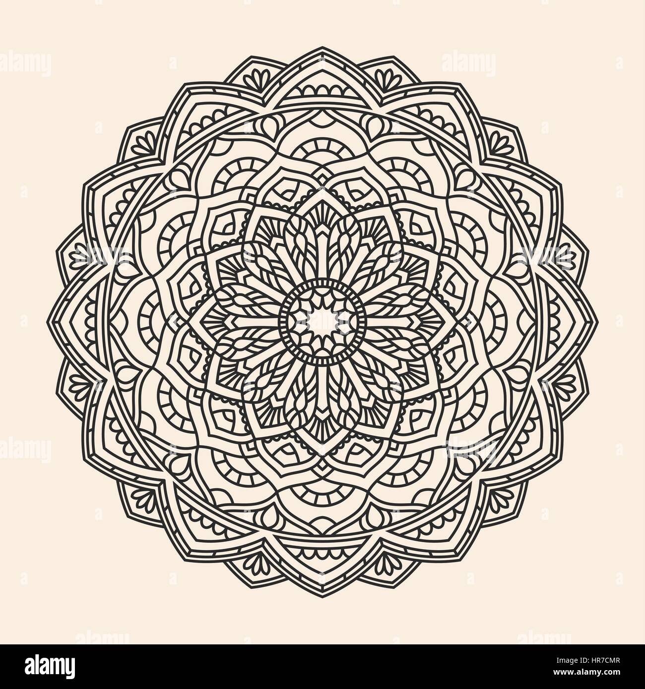 Mandala. Ornamental round pattern Stock Vector Image & Art - Alamy