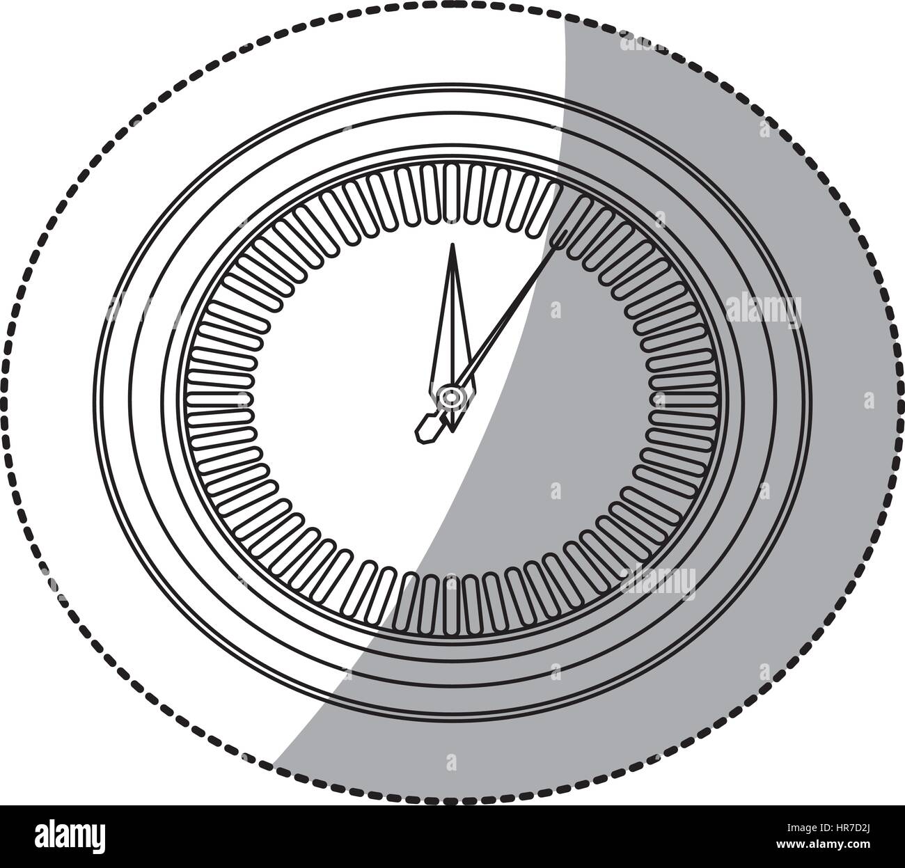 Sticker clock Stock Vector Images - Alamy