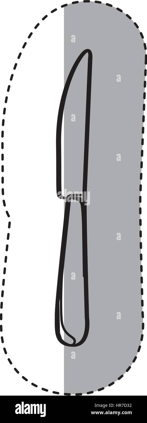 sticker figure knife icon Stock Vector Image & Art - Alamy
