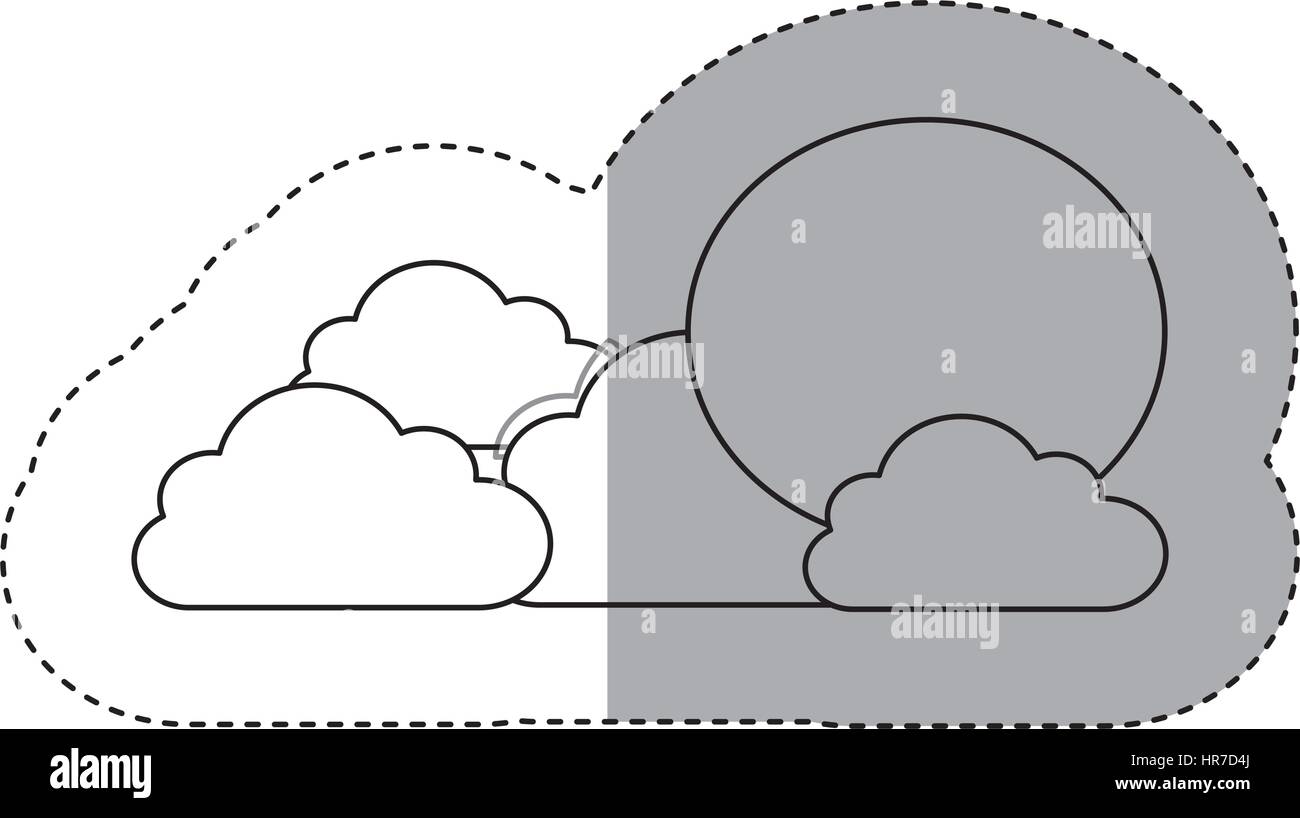 figure sun with clouds icon Stock Vector Image & Art - Alamy