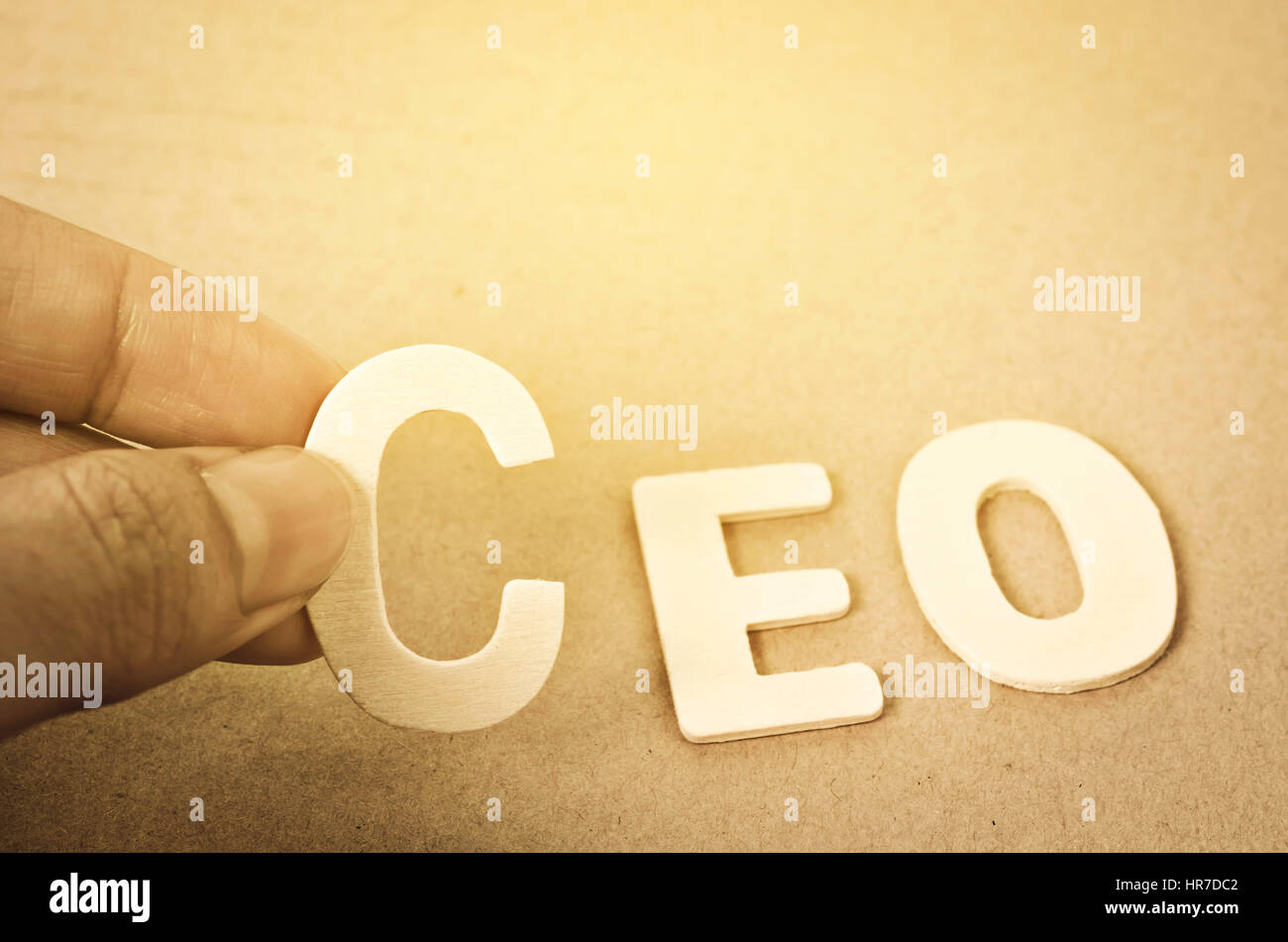 Hand arrange wood letters as CEO word on wood bakcground Stock Photo ...