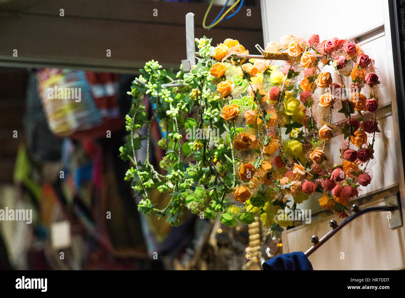 Fake colorful flowers for decorative purposes Stock Photo - Alamy