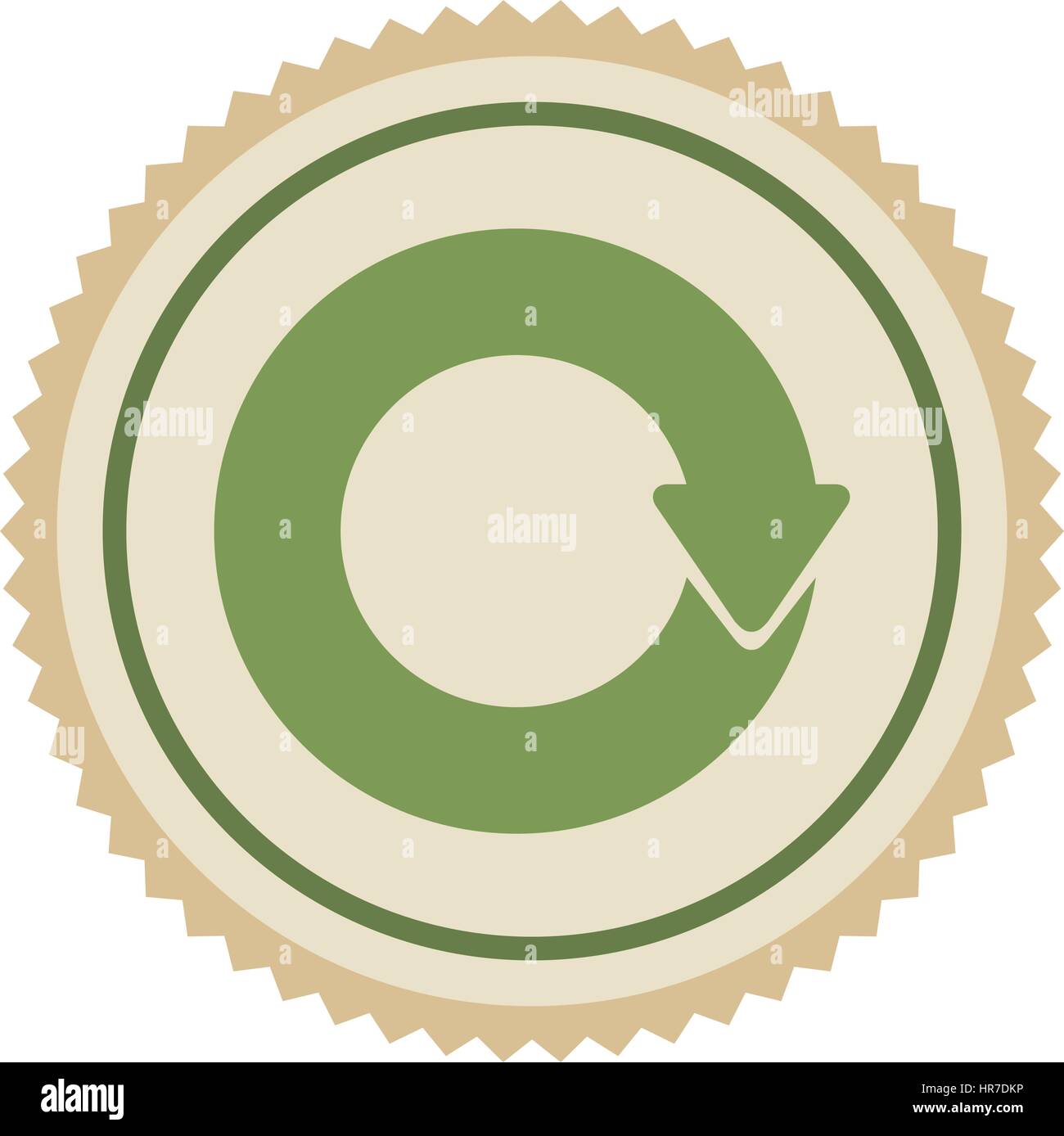 green emblem of cycle icon Stock Vector Image & Art - Alamy