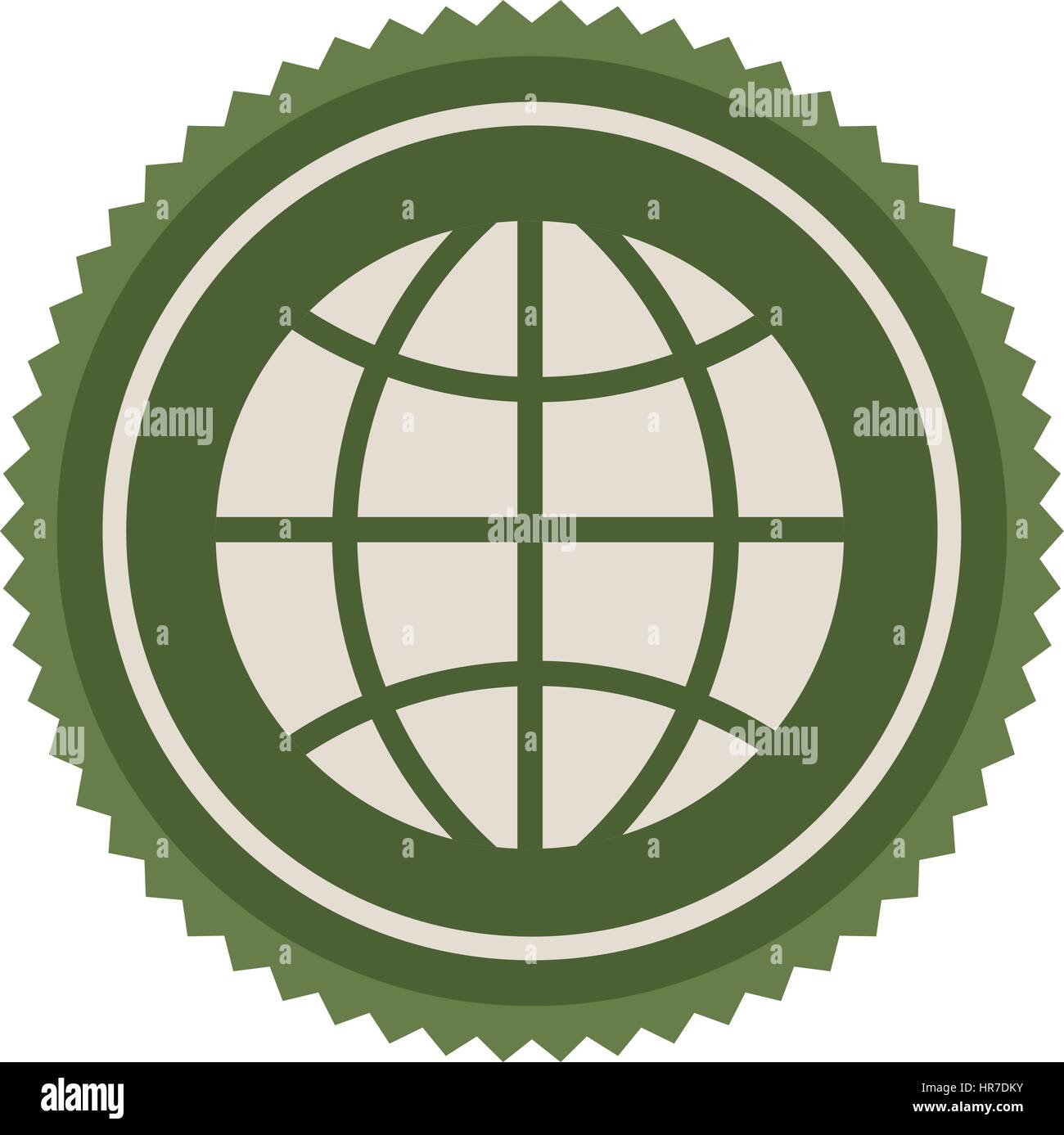 green emblem earth planet icon Stock Vector Image & Art - Alamy