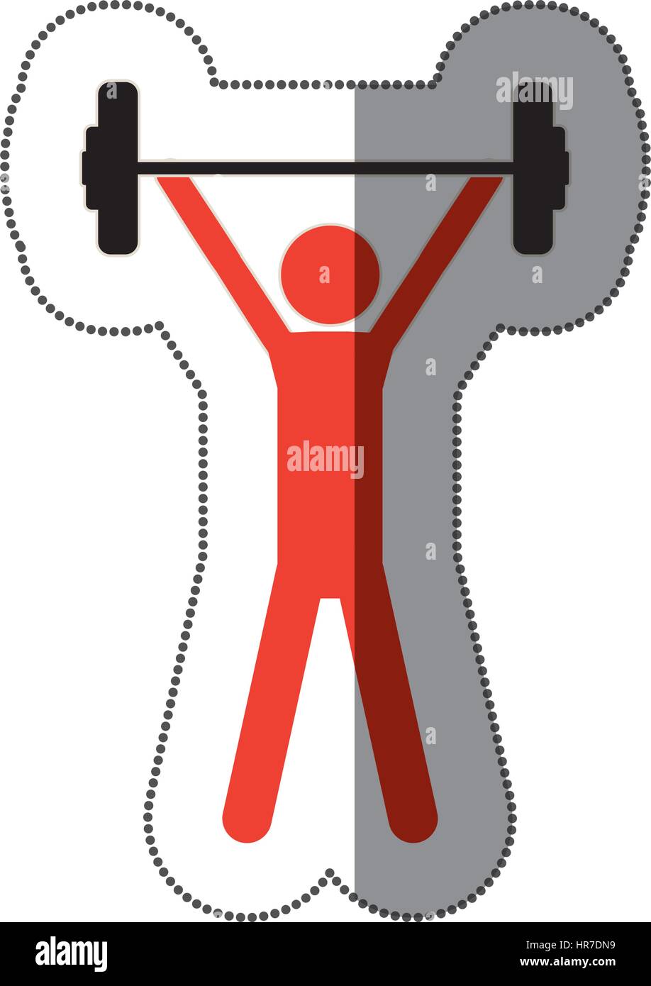 Guy lifting barbell male bodybuilder Cut Out Stock Images & Pictures ...