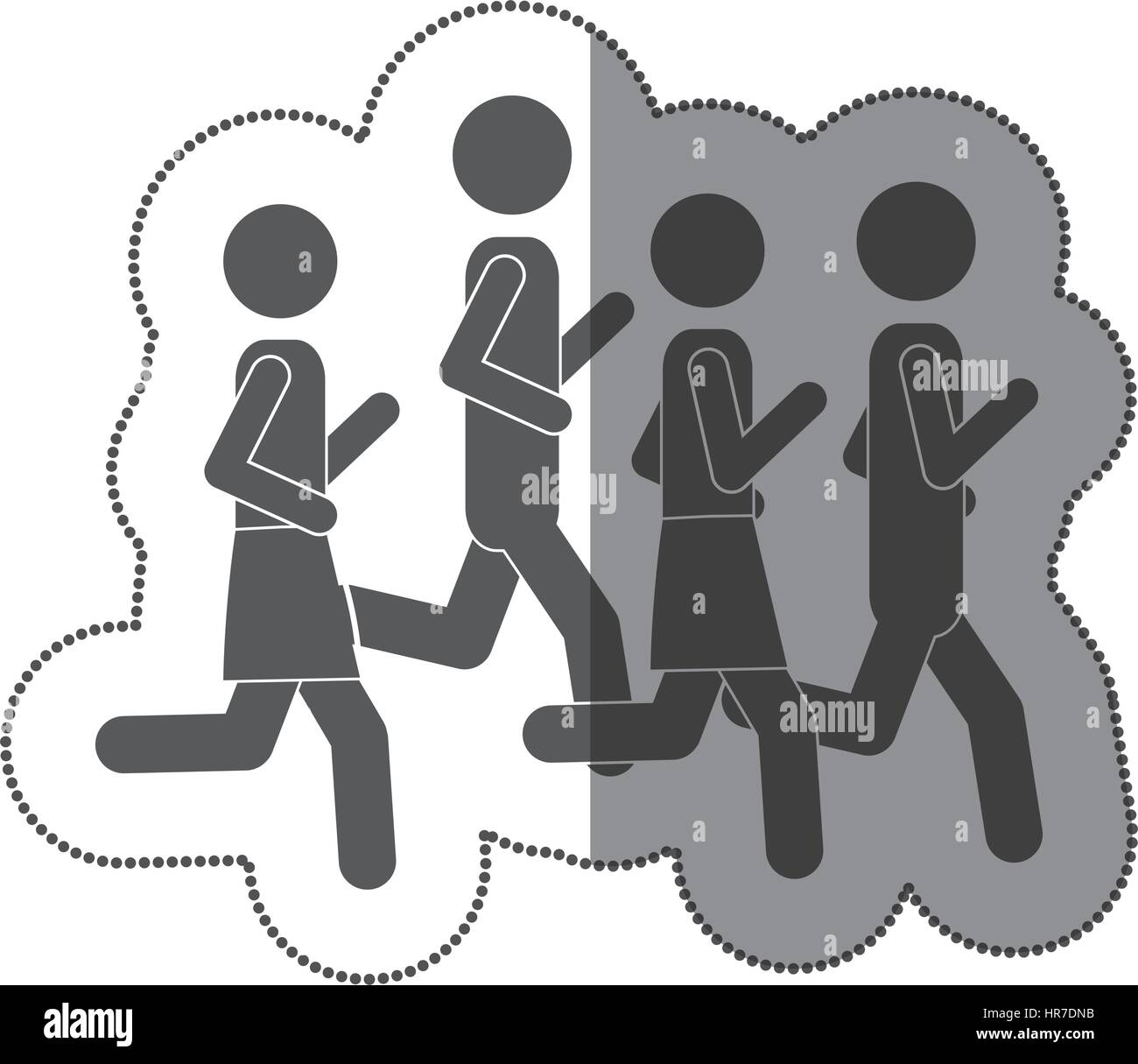 people men Jogging icon stock Stock Vector Image & Art - Alamy
