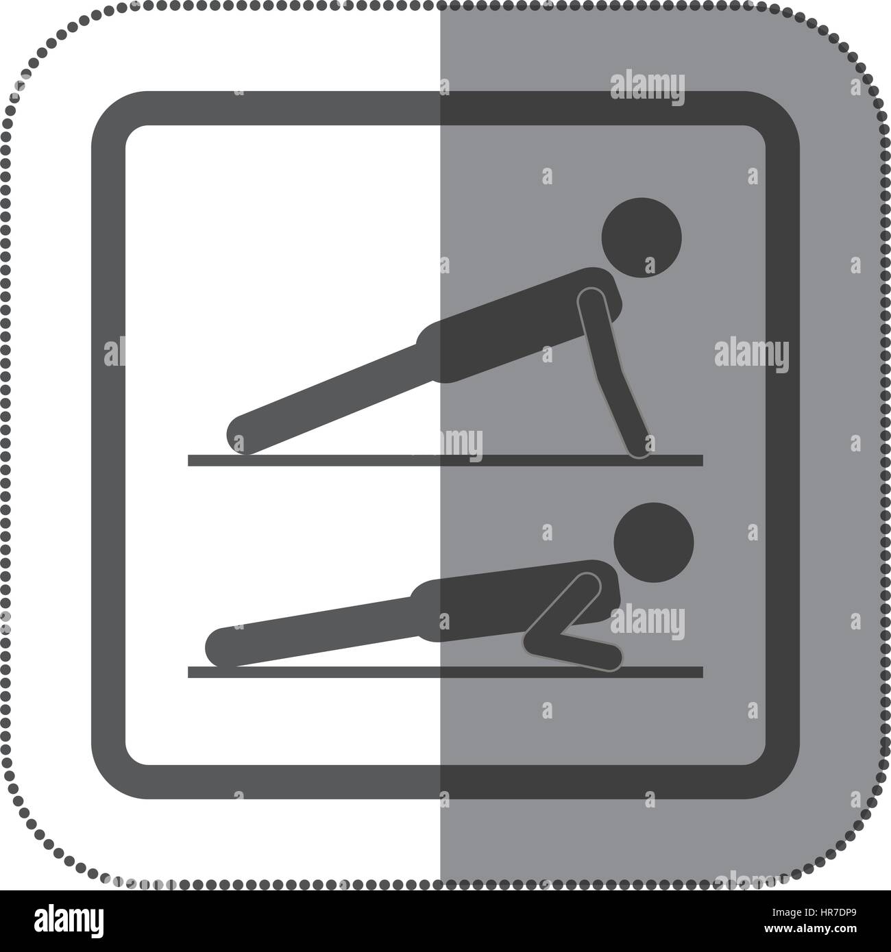 Man planks exercise Stock Vector Images - Alamy