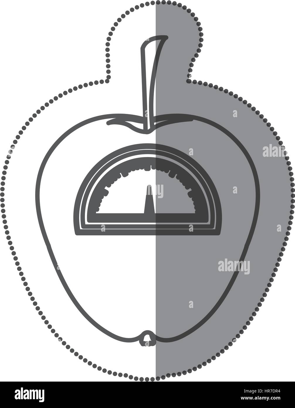 figure apple weight scale icon Stock Vector Image & Art - Alamy