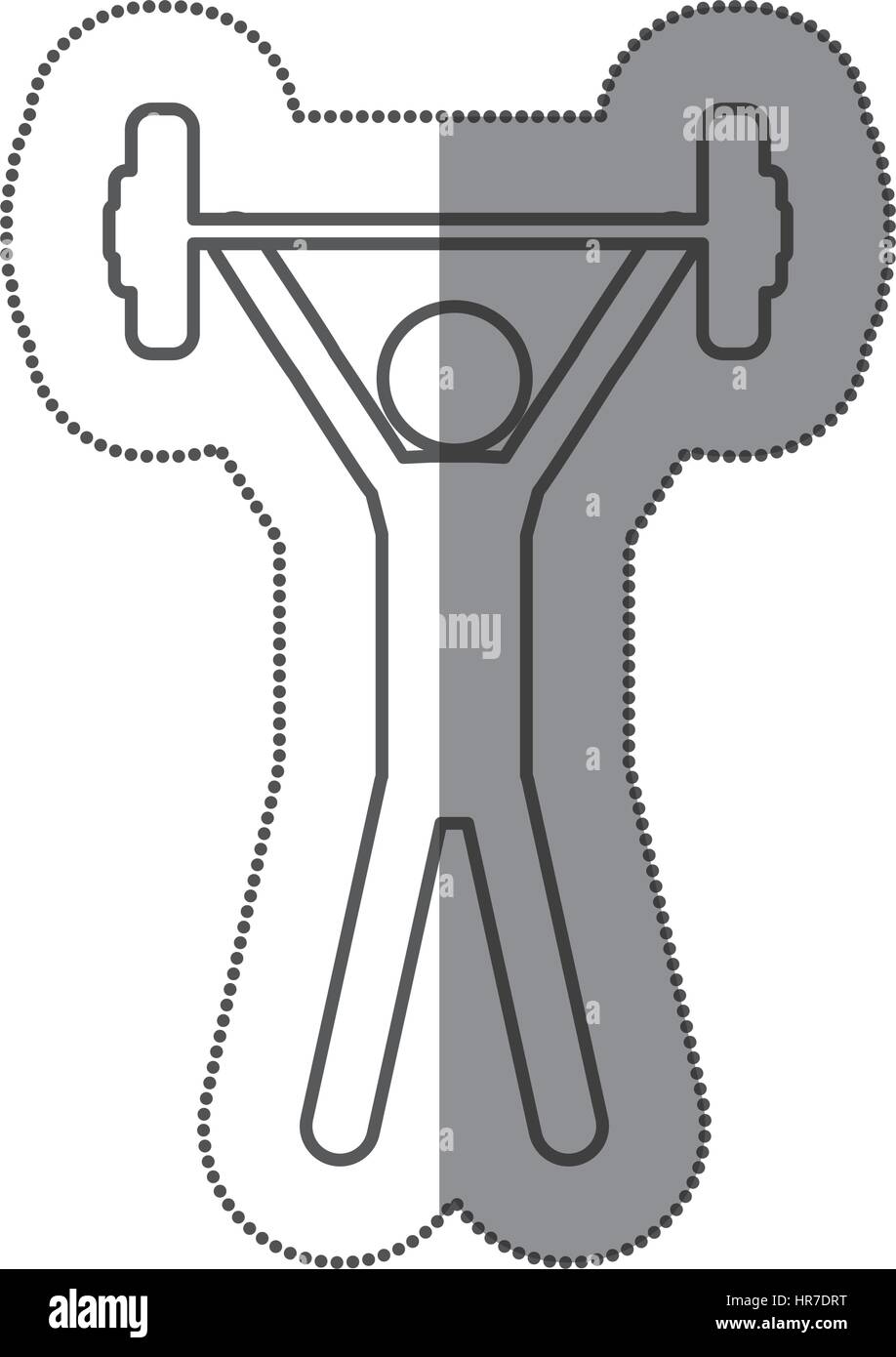 figure man lifting weights icon Stock Vector Image & Art - Alamy