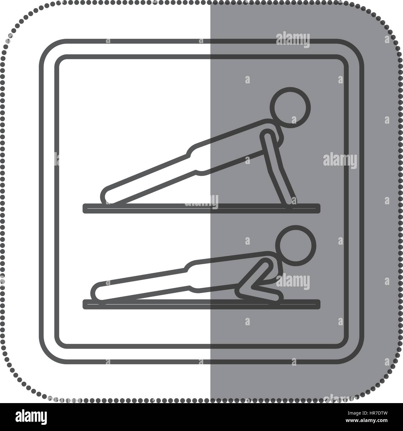 Women plank exercise Stock Vector Images - Alamy