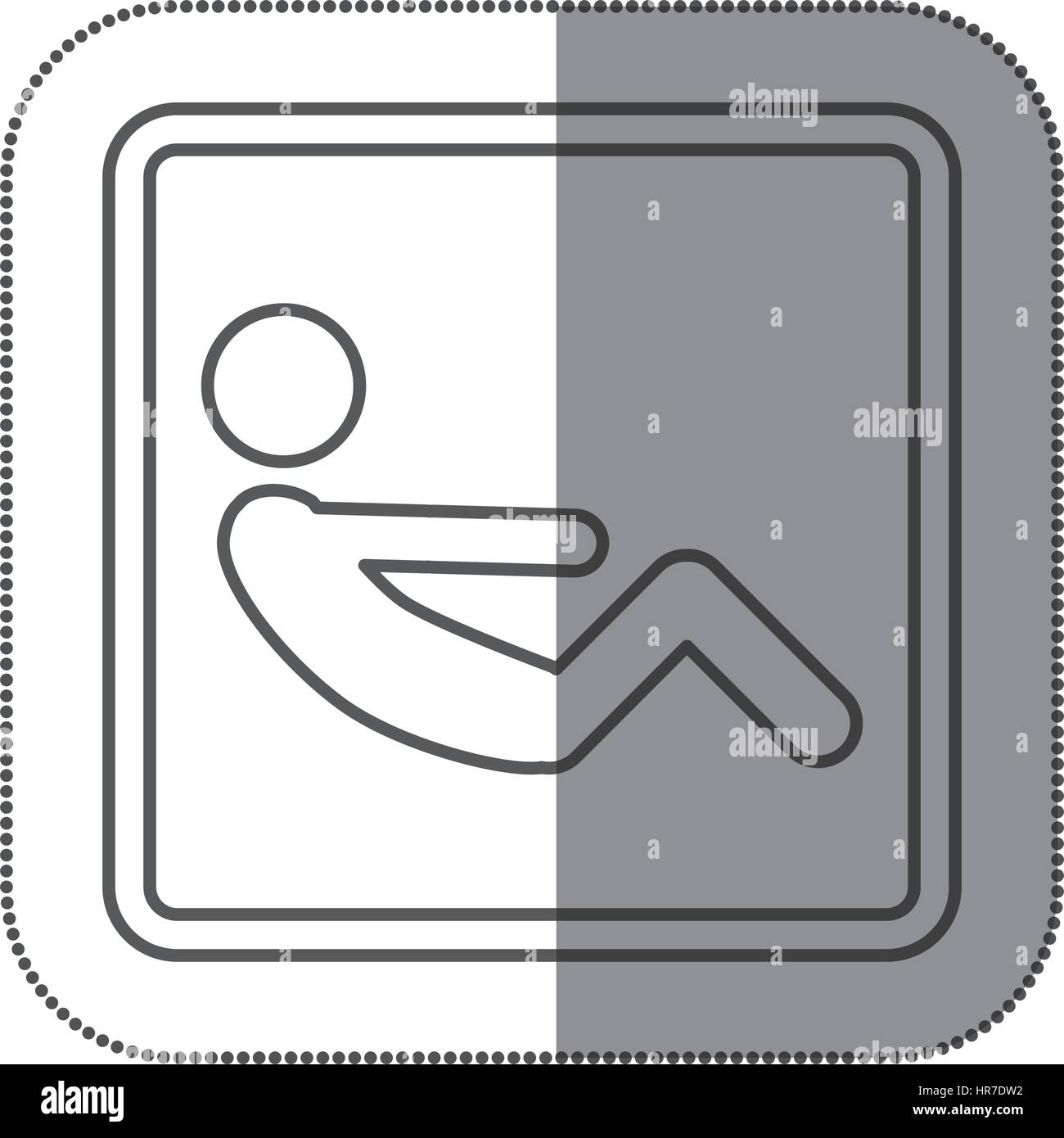 figure person doing sit-ups icon Stock Vector Image & Art - Alamy