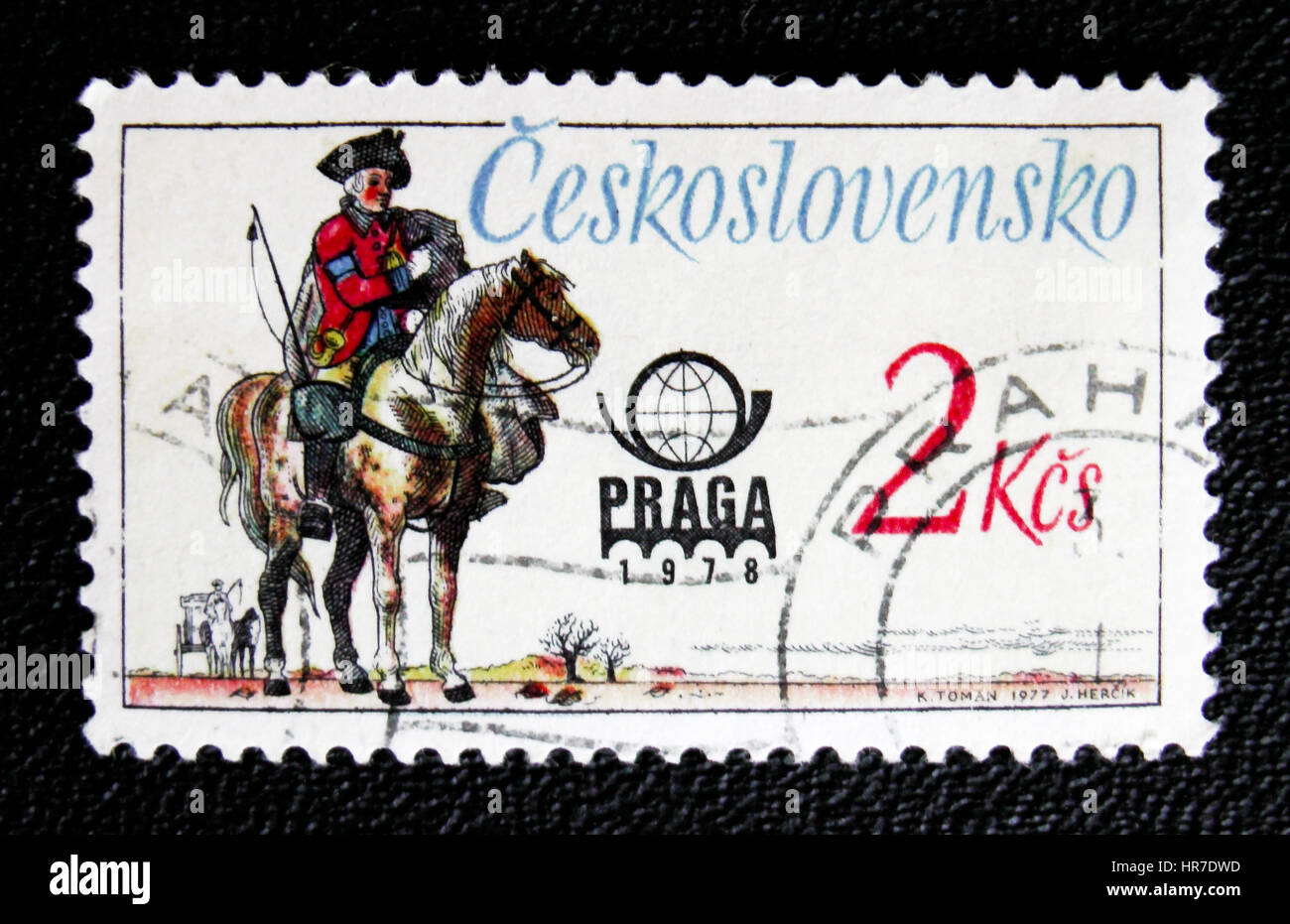 Postman on horse hi-res stock photography and images - Alamy