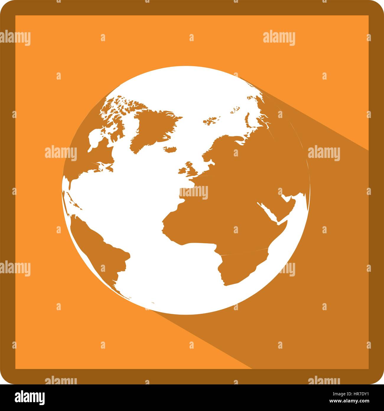 emblem earth planet icon Stock Vector Image & Art - Alamy