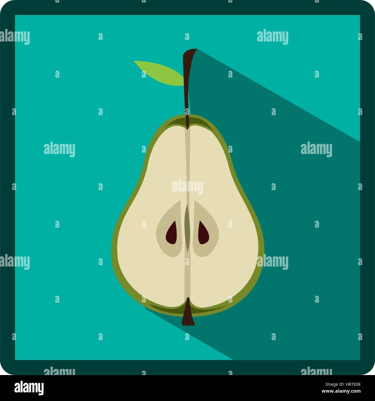 symbol pear split in half icon Stock Vector Image & Art - Alamy