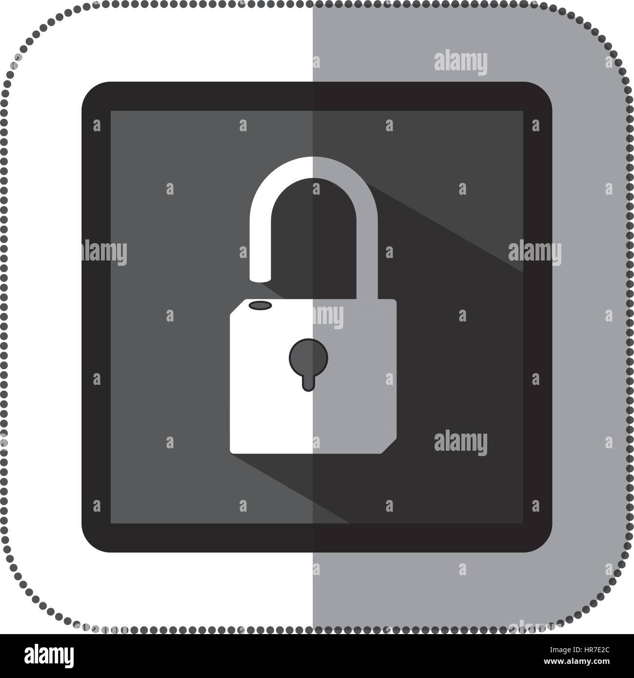 contour lock icon stock Stock Vector Image & Art - Alamy