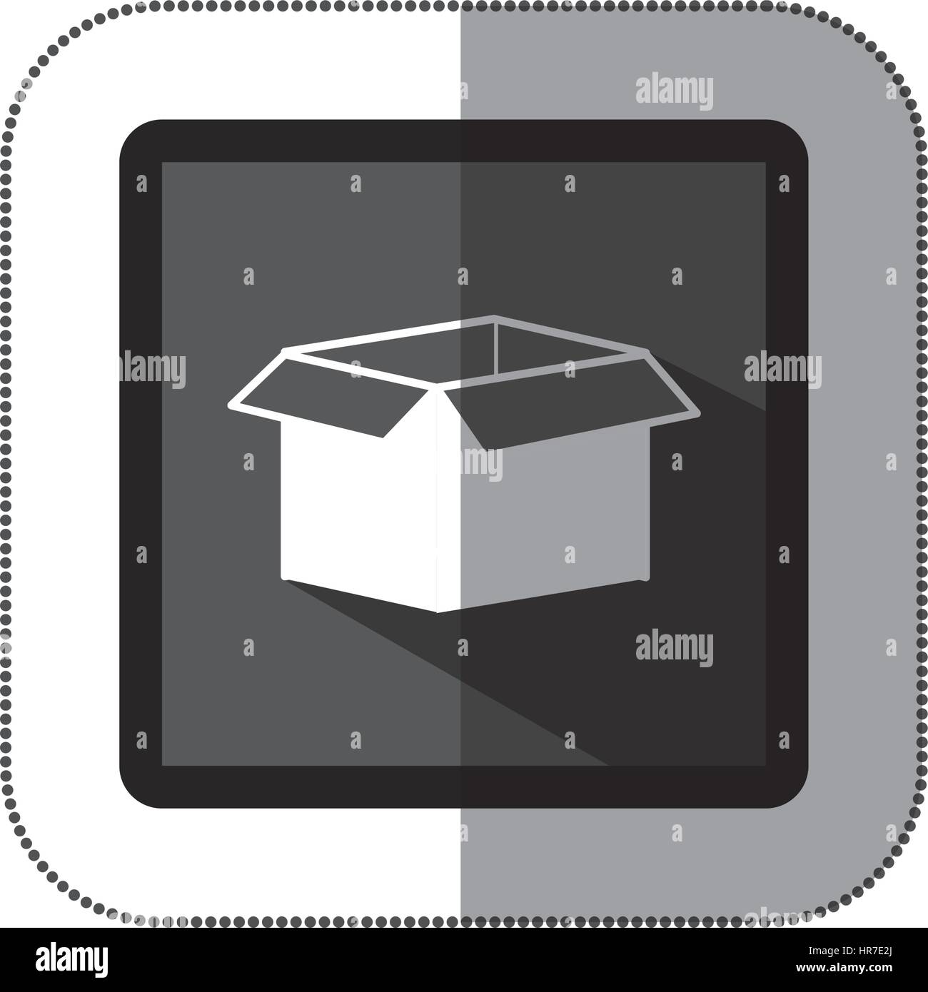 contour box open icon Stock Vector Image & Art - Alamy
