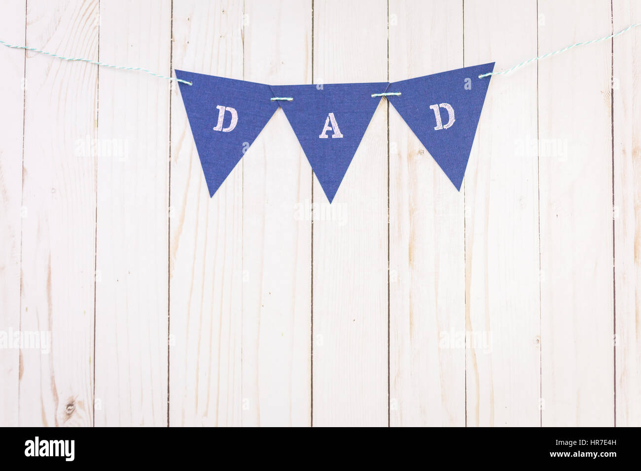 Paper banner with sign DAD for Father's Day Stock Photo - Alamy