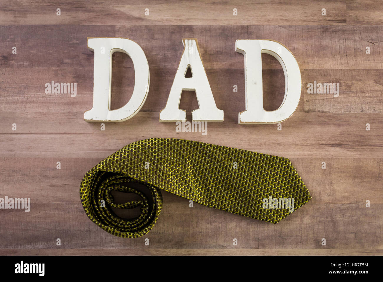 White letters DAD on a wood background Stock Photo - Alamy