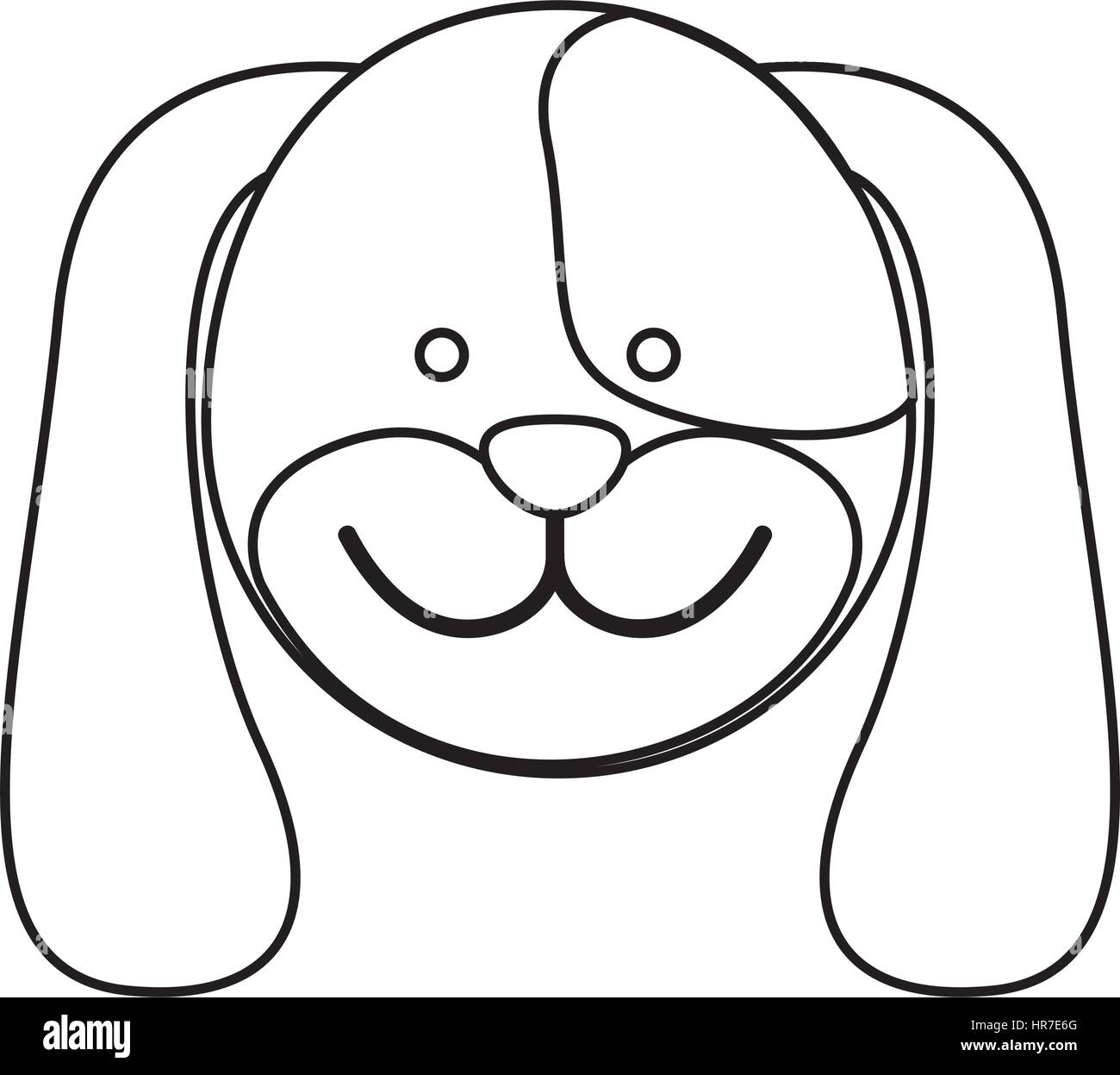 figure face dog icon Stock Vector Image & Art - Alamy