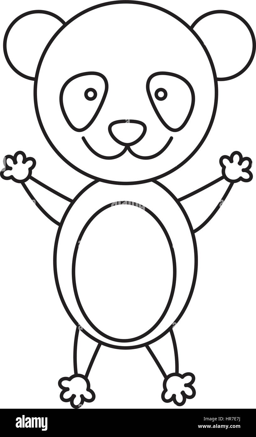 Cute teddy bear kid Black and White Stock Photos & Images - Alamy