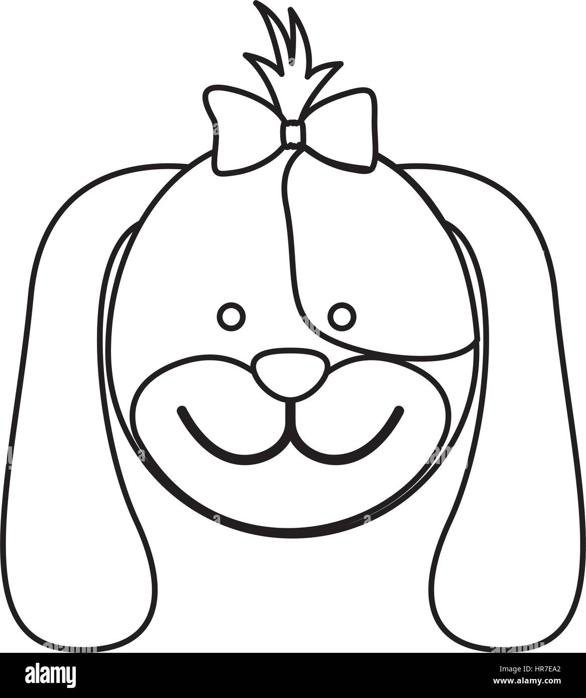 Photo black dog in Stock Vector Images - Alamy