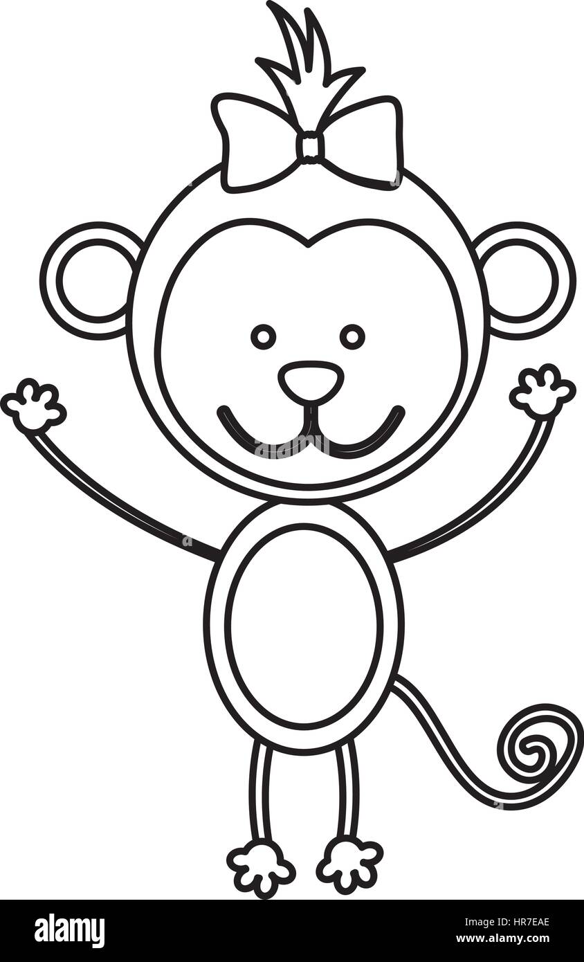 figure teddy monkey bow head Stock Vector Image & Art - Alamy