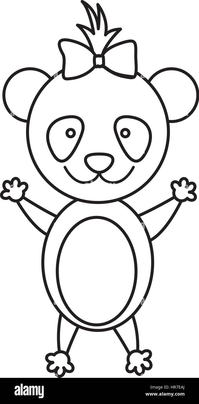 figure teddy bear bow head Stock Vector Image & Art - Alamy