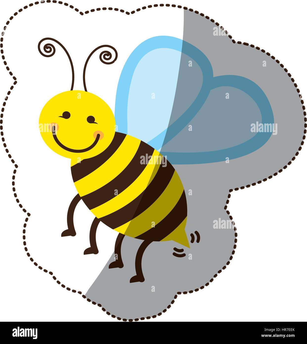 color bee icon stock Stock Vector Image & Art - Alamy