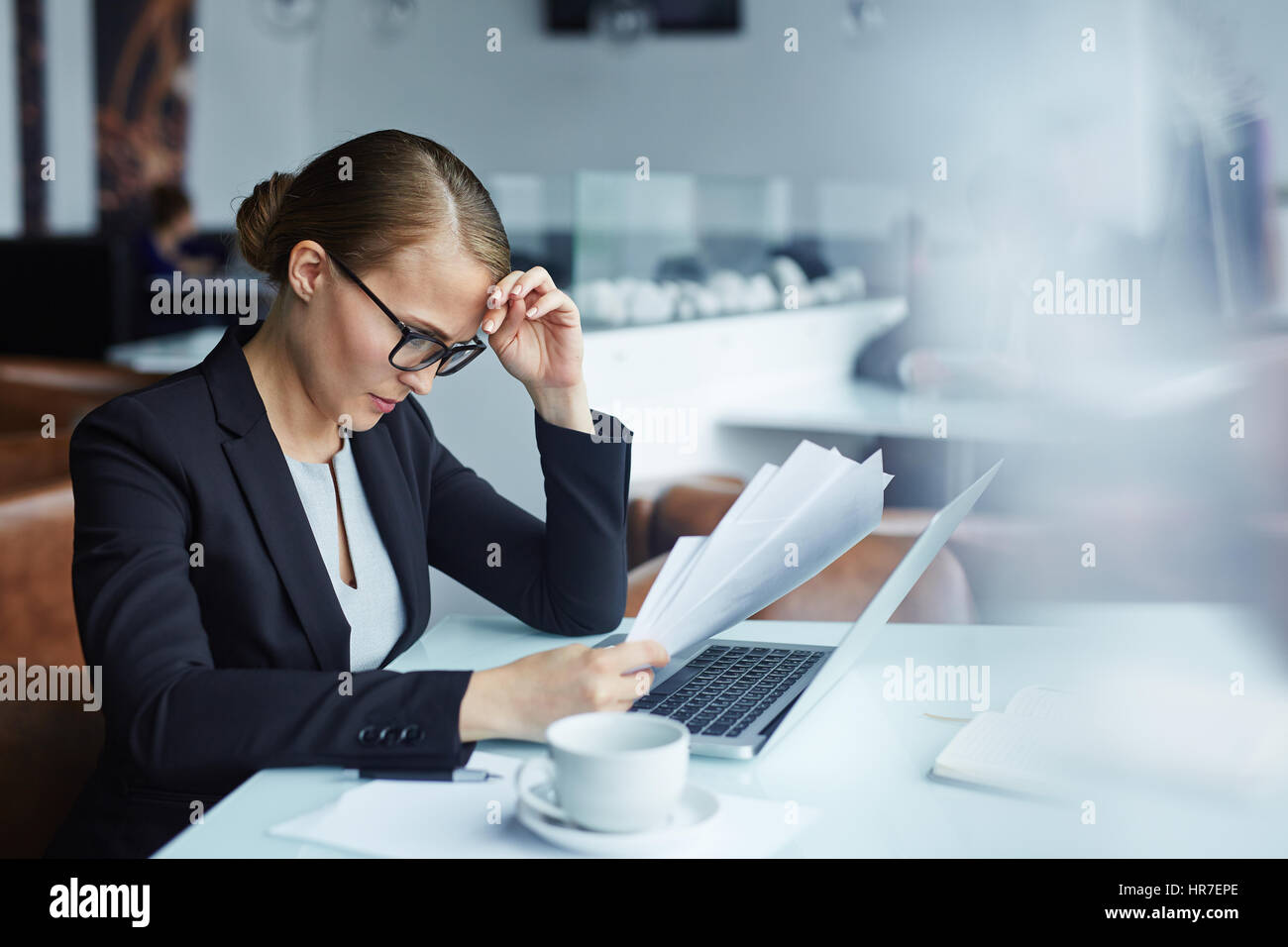 Young secretary working hard hi-res stock photography and images - Alamy