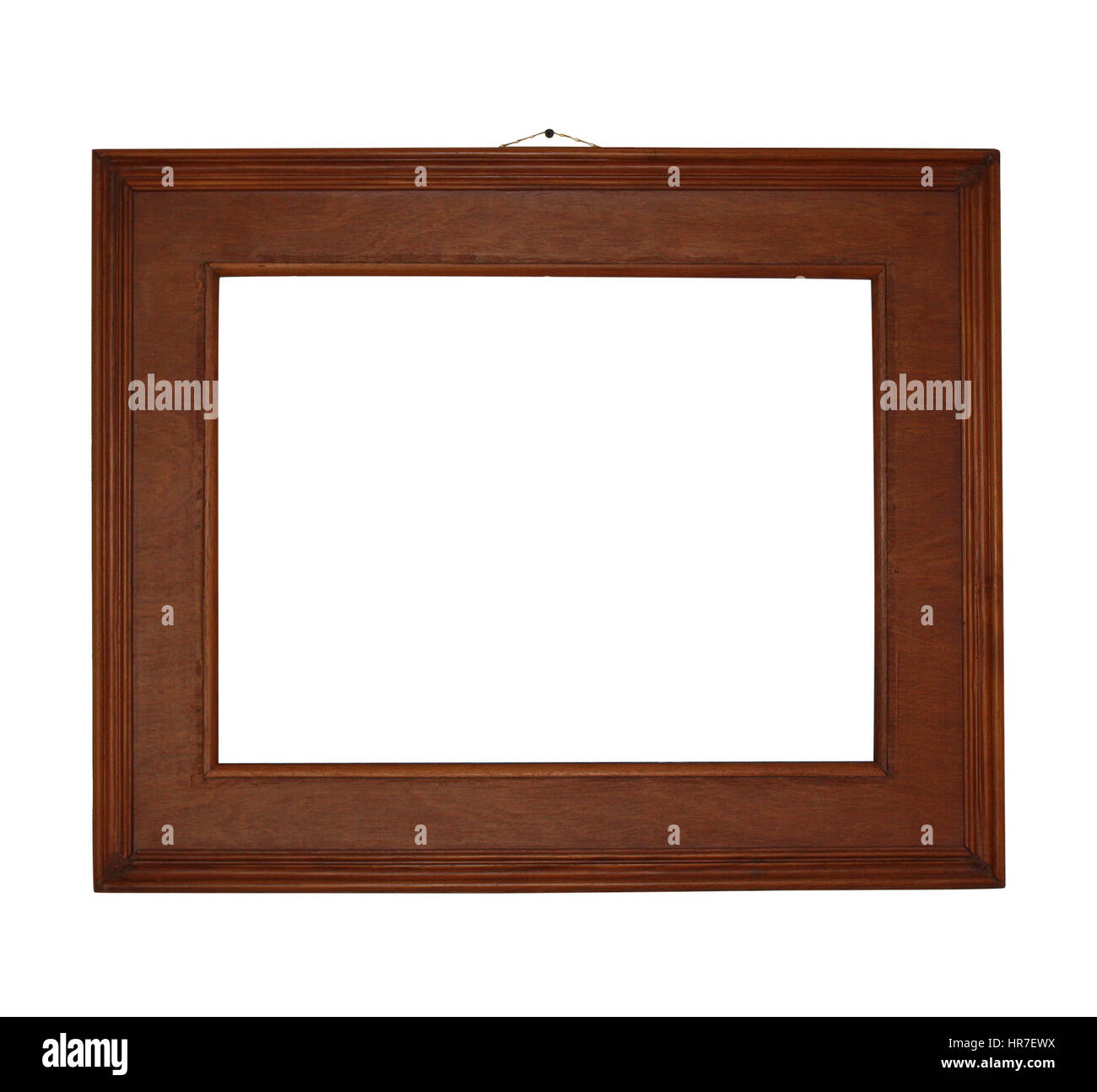 Wooden frame. Object isolated on white background Stock Photo - Alamy