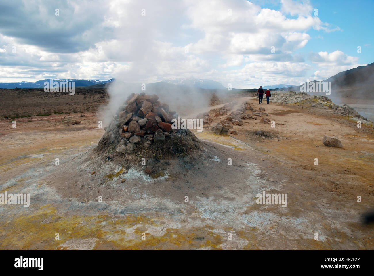 A geothermal spot noted for its bubbling pools, boiling mud pits and ...