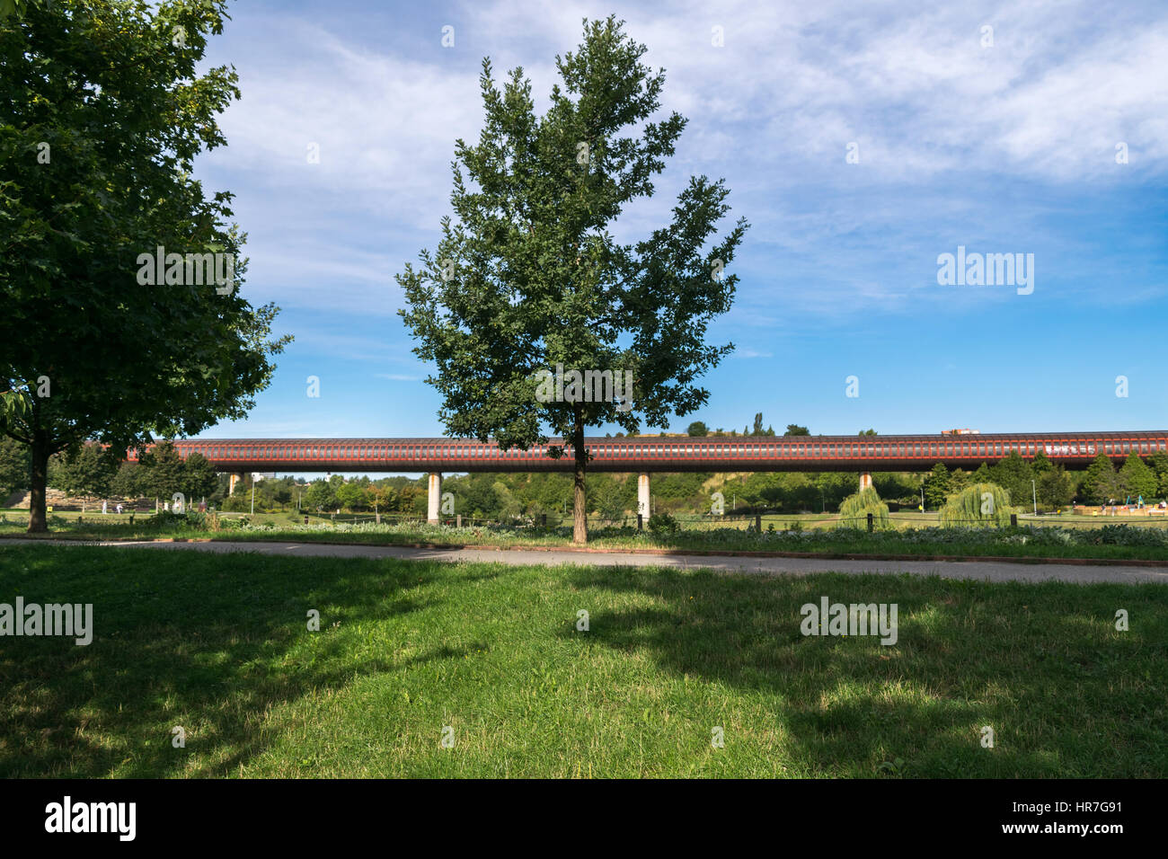 Clouded Sky in Prague, Stodulky, Hurka Metro station, Prague ...