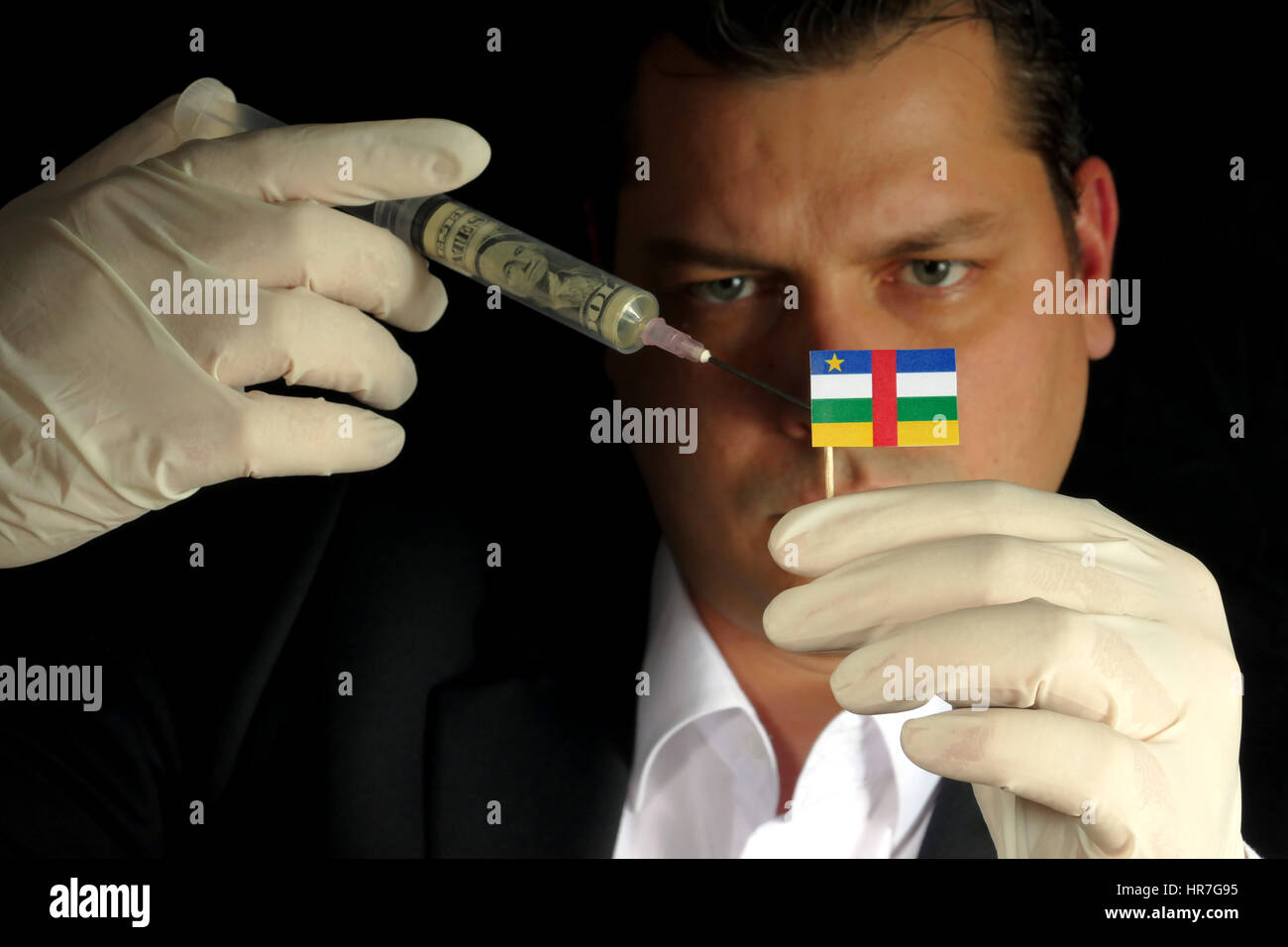 Young businessman gives a financial injection to Central African ...