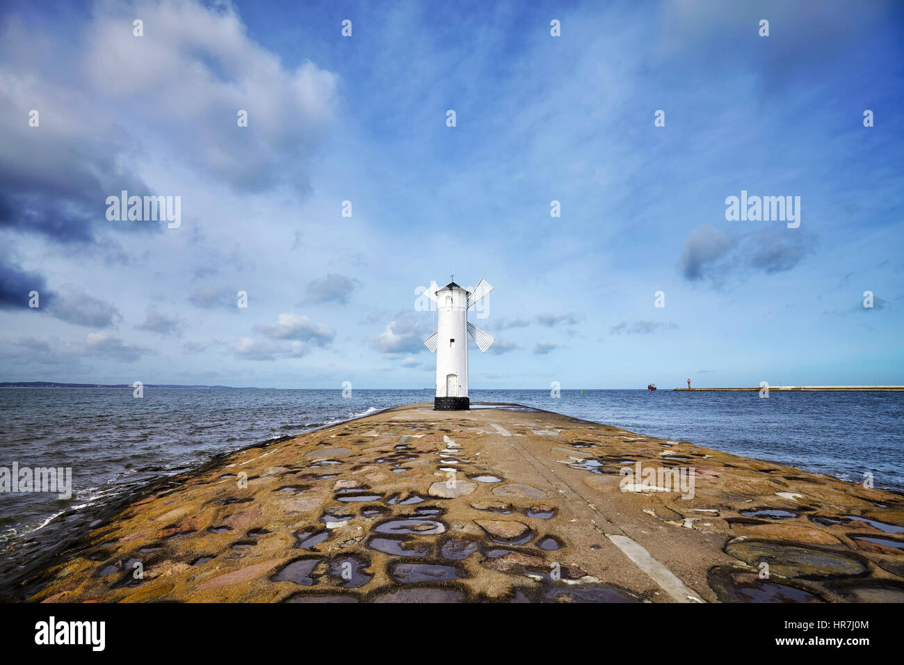 Lighthouse windmill baltic sea hi-res stock photography and images - Alamy