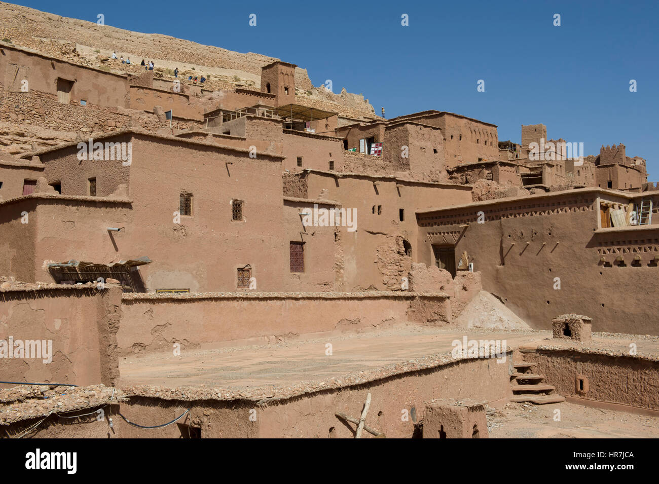 The famous Berber town of Ait Benhaddou located bewtween Marrakesh and ...