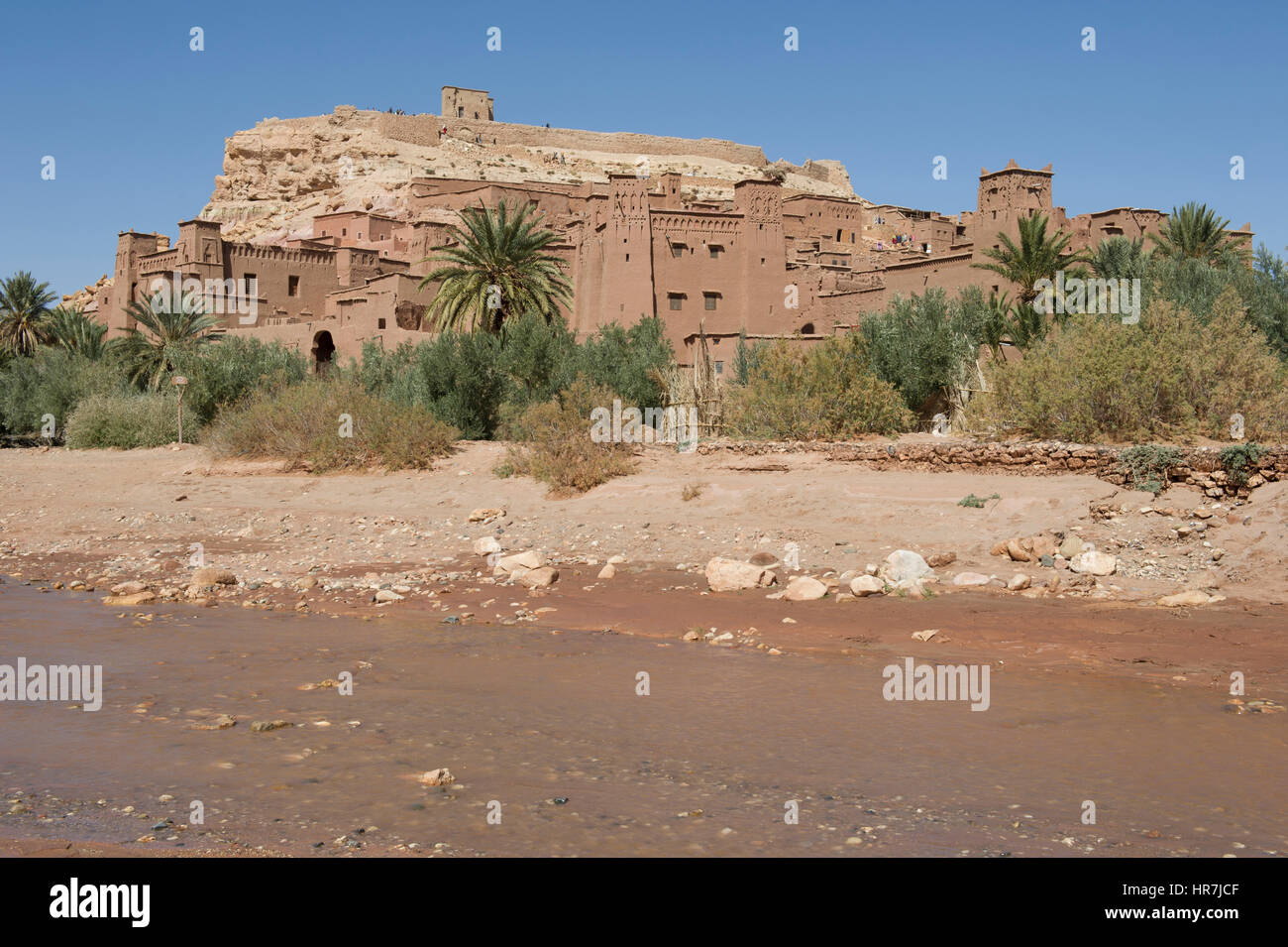 The famous Berber town of Ait Benhaddou located bewtween Marrakesh and ...