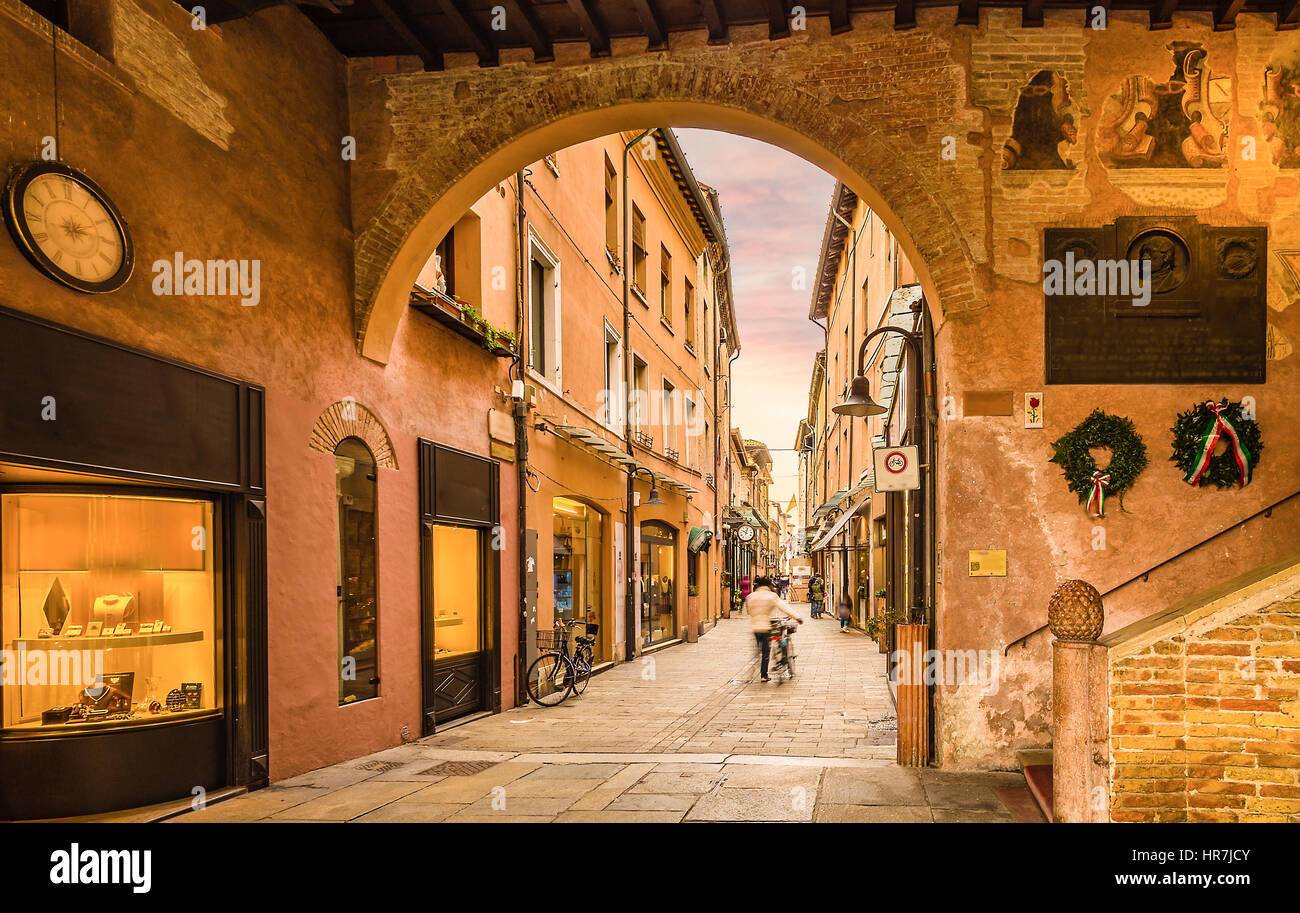 Ravenna shops street hi-res stock photography and images - Alamy