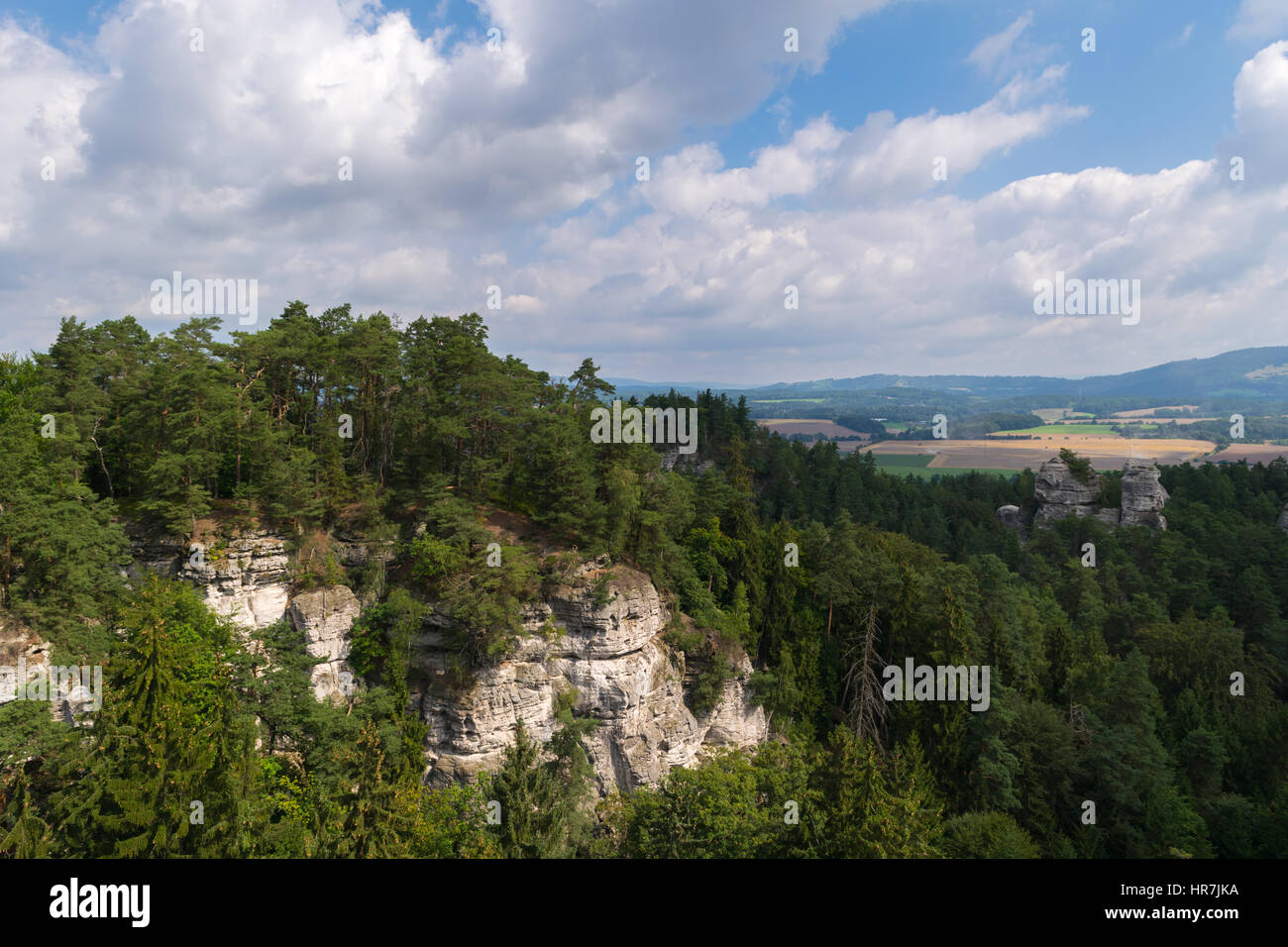 Overview Cesky Raj, Czech Republic, Central Europe Stock Photo - Alamy